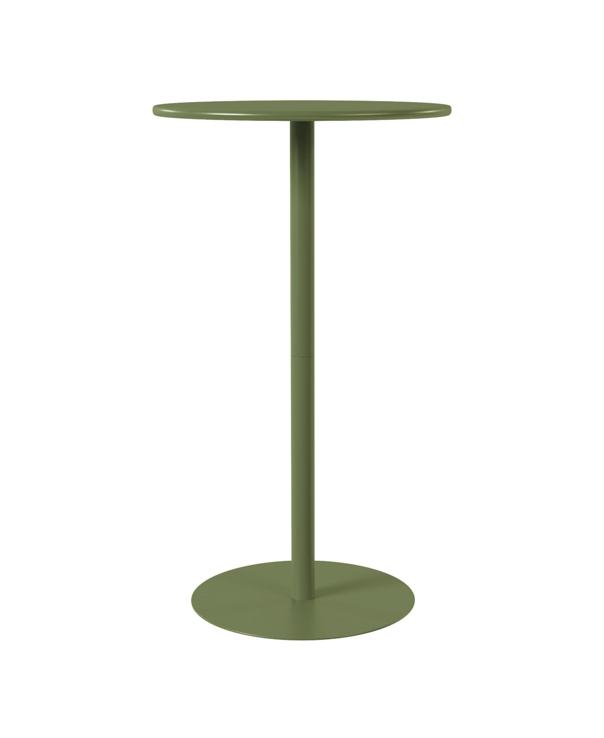 Click here for 41.25 Adjustable Metal Round Bar Height Table - Ol... prices