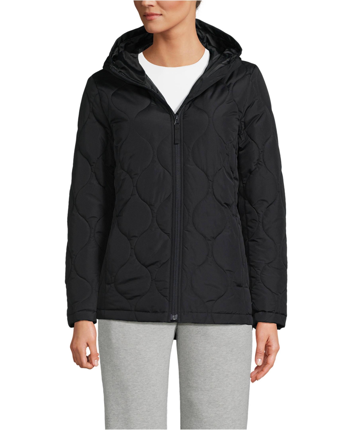 Click here for Lands End Womens FeatherFree Quilted Insulated Jac... prices