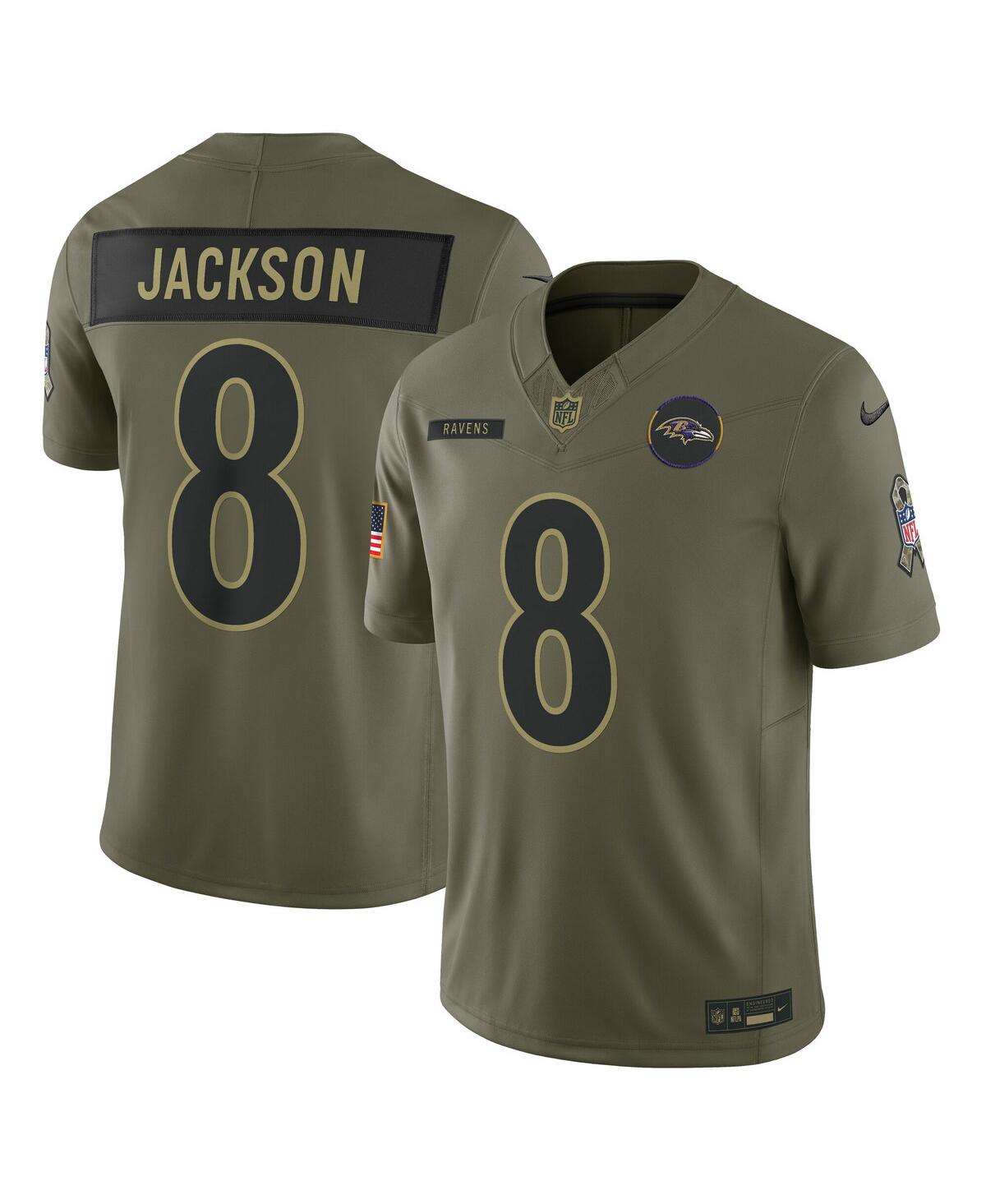 Click here for Nike Mens Lamar Jackson Olive Baltimore Ravens 202... prices