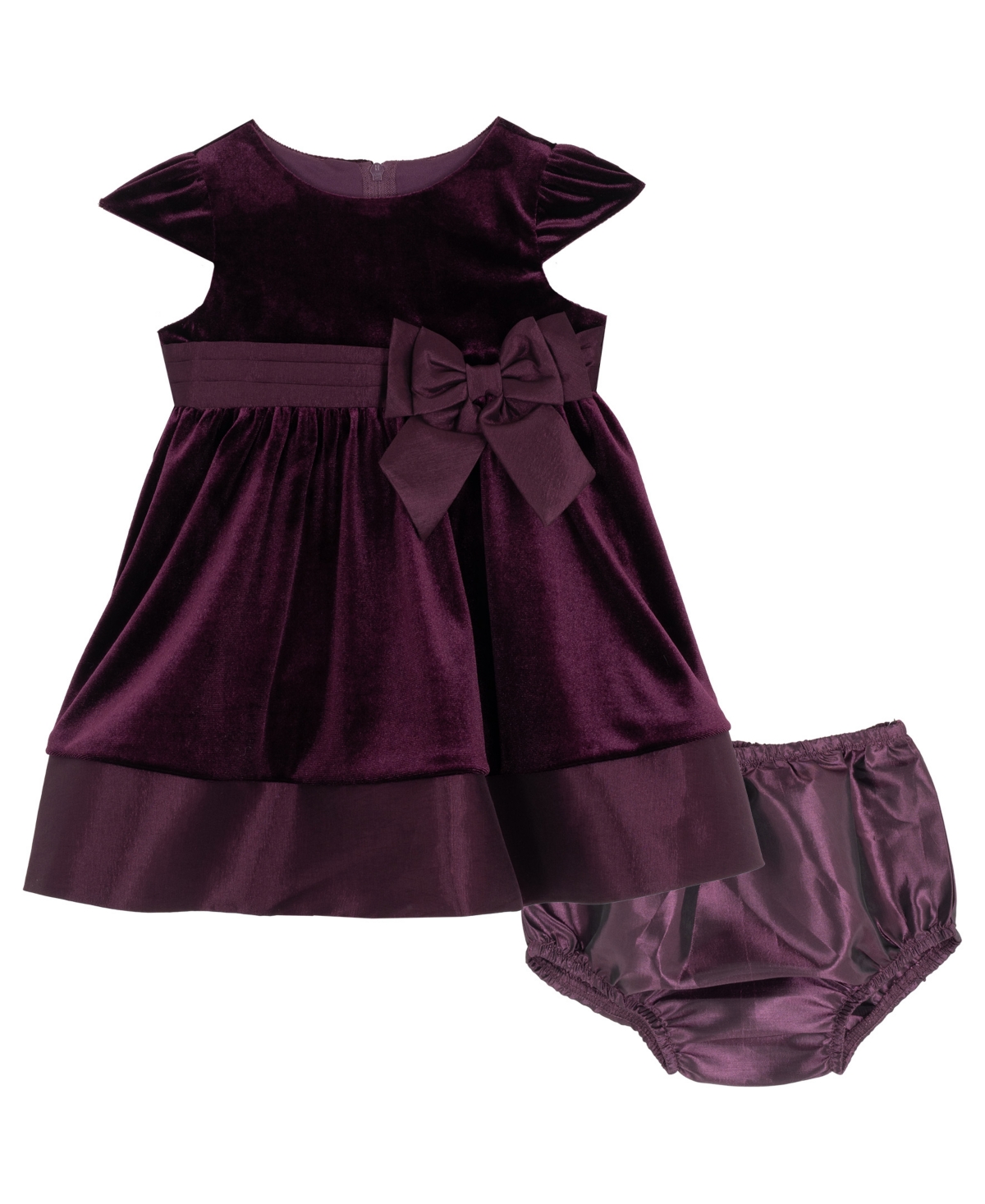 Click here for Rare Editions Baby Girls 2-Piece Velvet Cap Sleeve... prices