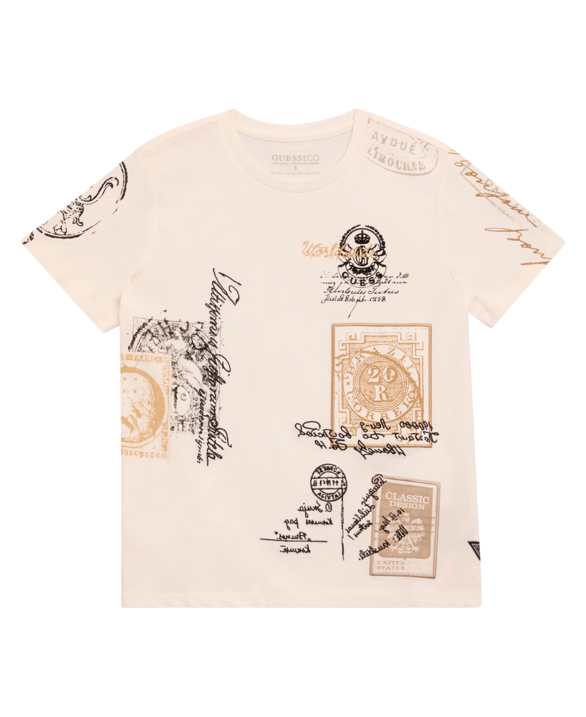 Click here for Guess Boys 8-18 Mini Me Short Sleeves T-Shirt - Cr... prices