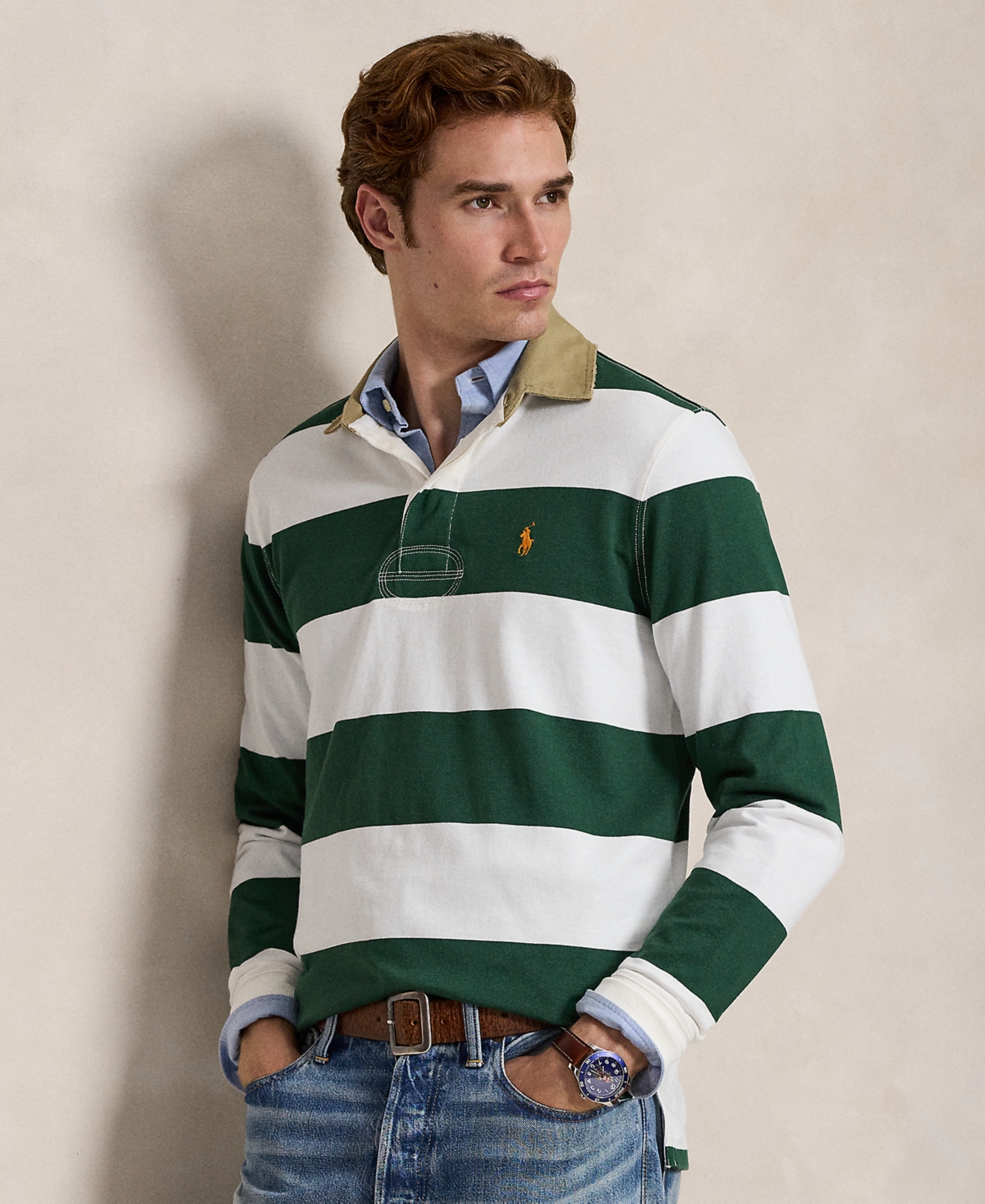 Click here for Polo Ralph Lauren Mens Classic Fit Rugby Shirt - G... prices