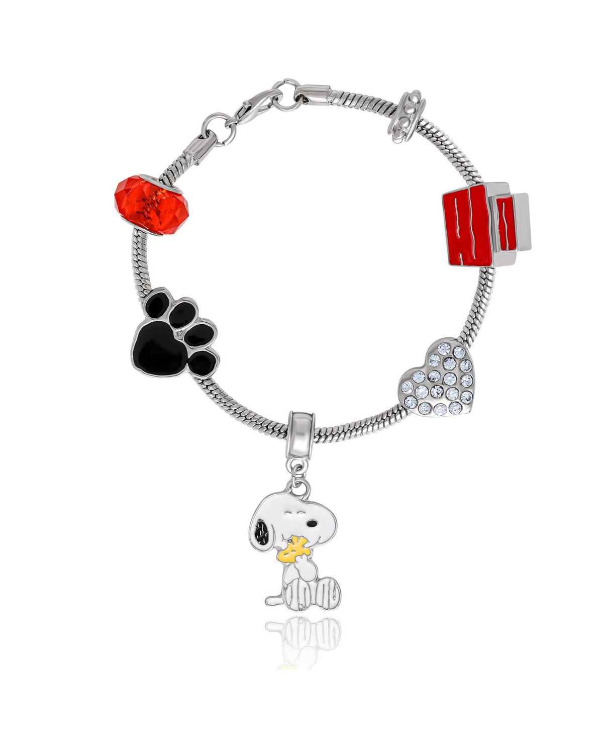Click here for Peanuts Snoopy Charm Bracelet - 6 Unique Charms -... prices