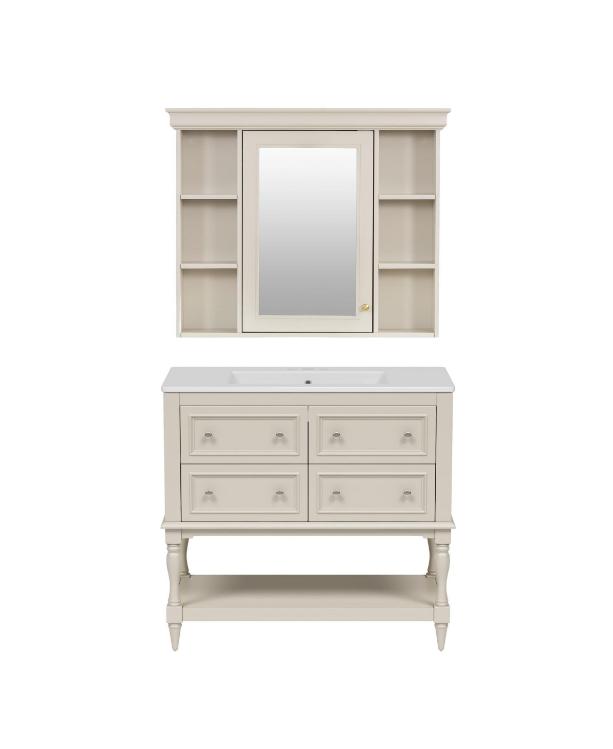 Click here for Casainc 36-Inch Bathroom Vanity with Mirror Cabine... prices