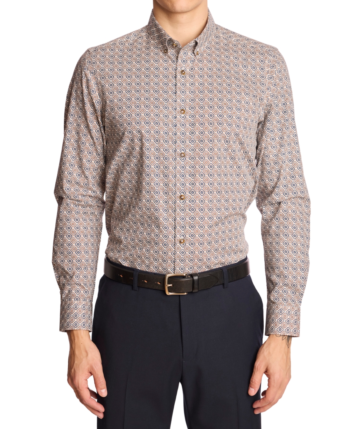 Click here for Paisley & Gray Mens Brian Long Sleeves Shirt - Bro... prices