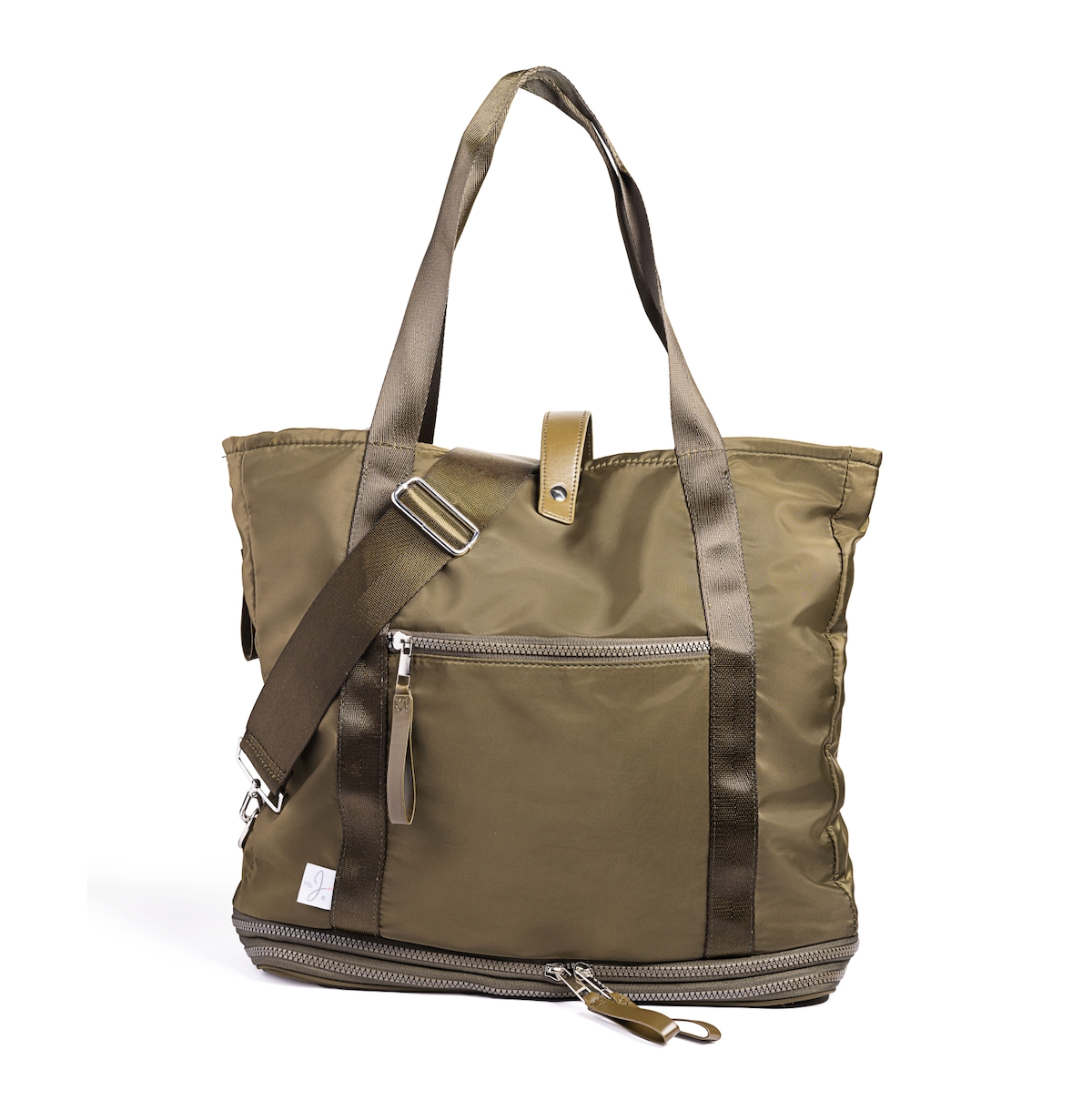 Click here for Ms. Jetsetter Metro Tote  Black - Army green prices