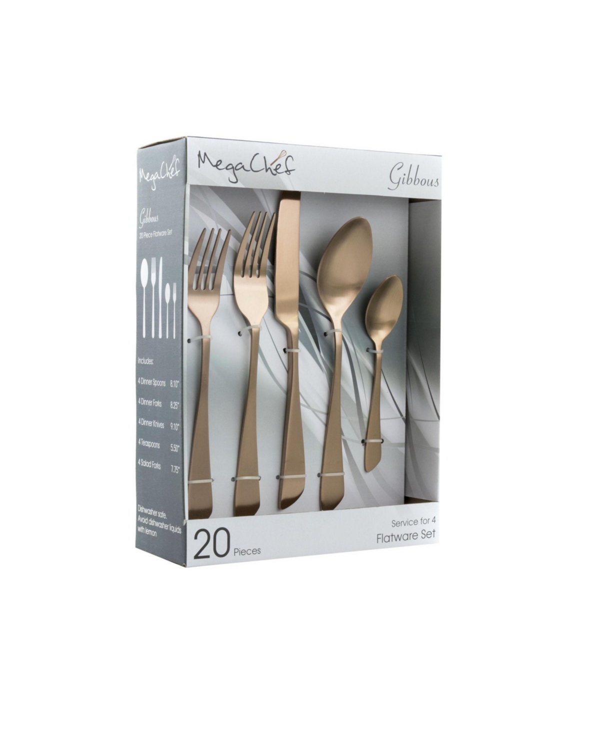 Click here for MegaChef Gibbous 20 Piece Flatware Utensil Set  St... prices