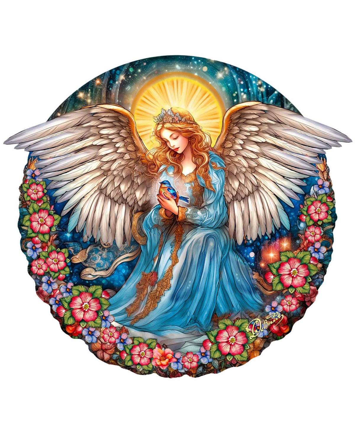 Click here for Designocracy Guardian Angel of Serenity Holiday De... prices