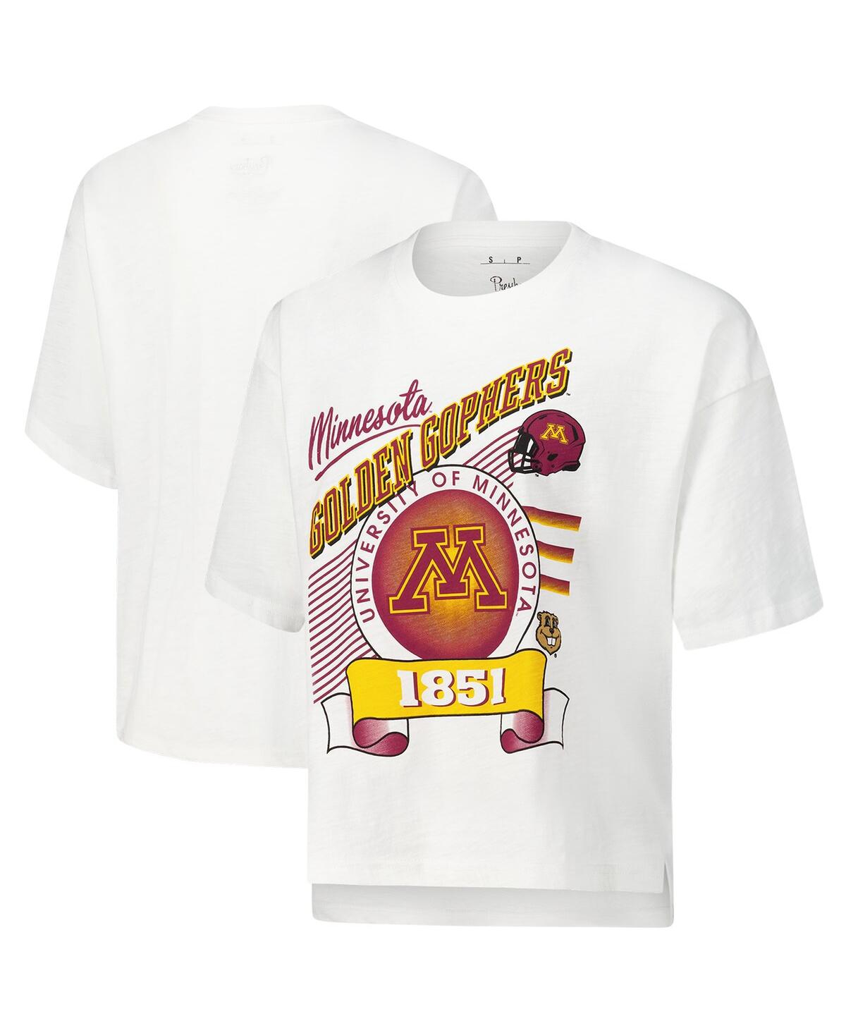 Click here for Pressbox Womens White Minnesota Golden Gophers Roc... prices