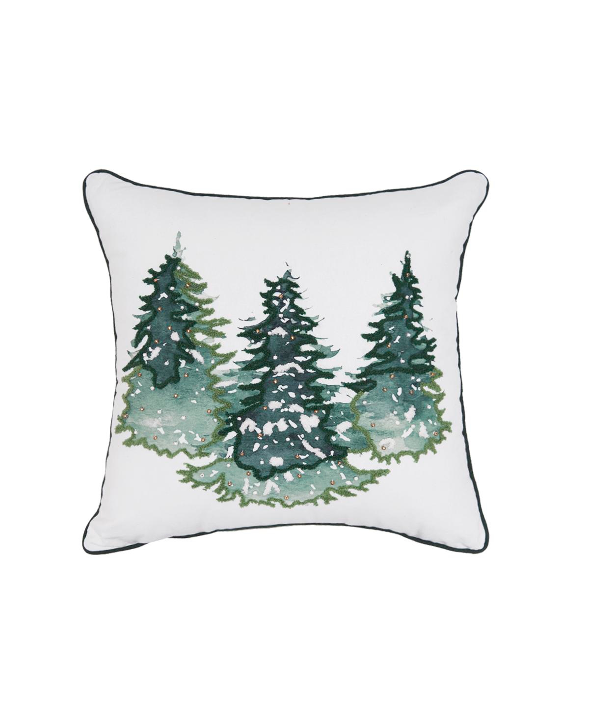 Click here for Evergreen Trees Embellished 100 Cotton Christmas A... prices