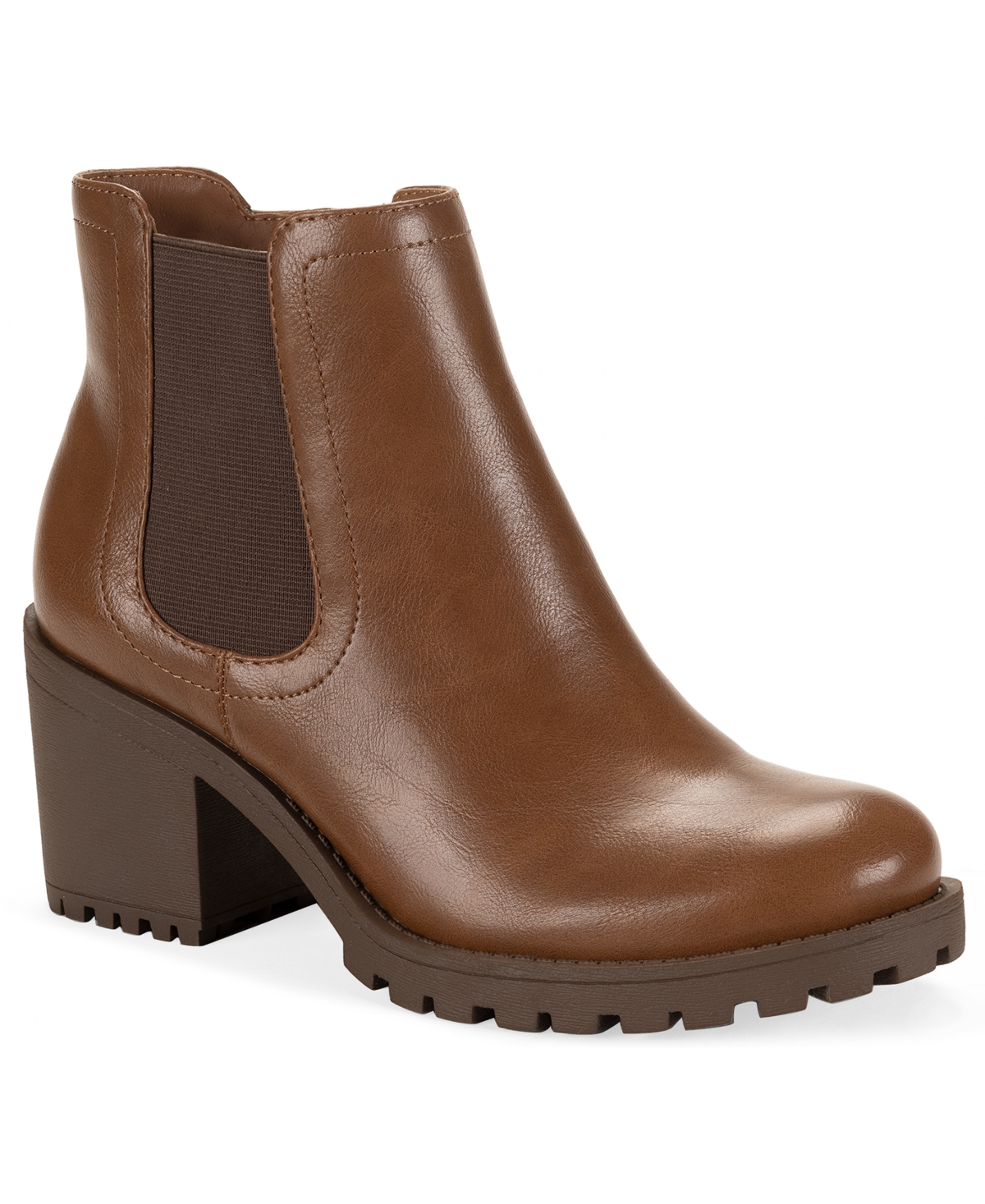 Click here for Wild Pair Womens Morghann Round Toe Lug Booties  M... prices