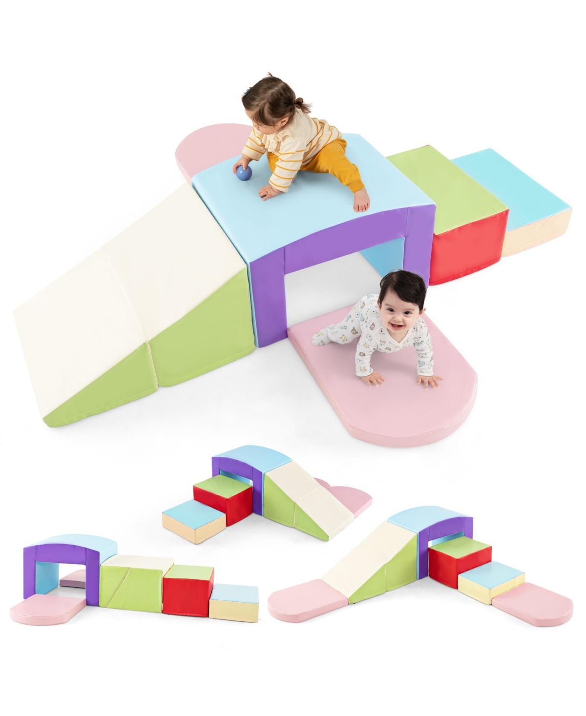 Click here for Sugift 6 Pieces Foam Climbing Blocks Soft Play Cli... prices