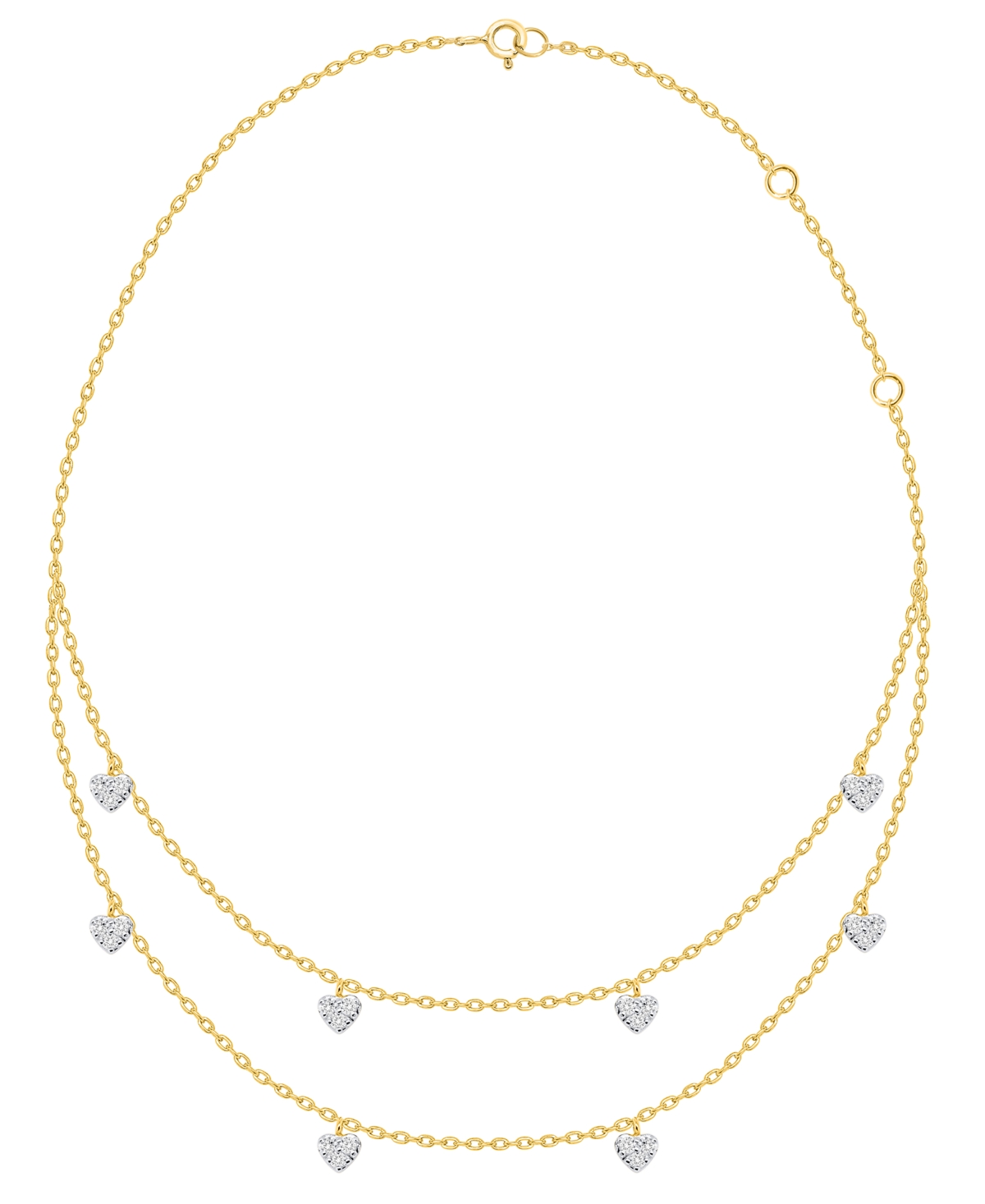 Click here for Macys White Diamond Necklace (1/4 ct. t.w.) in 14K... prices