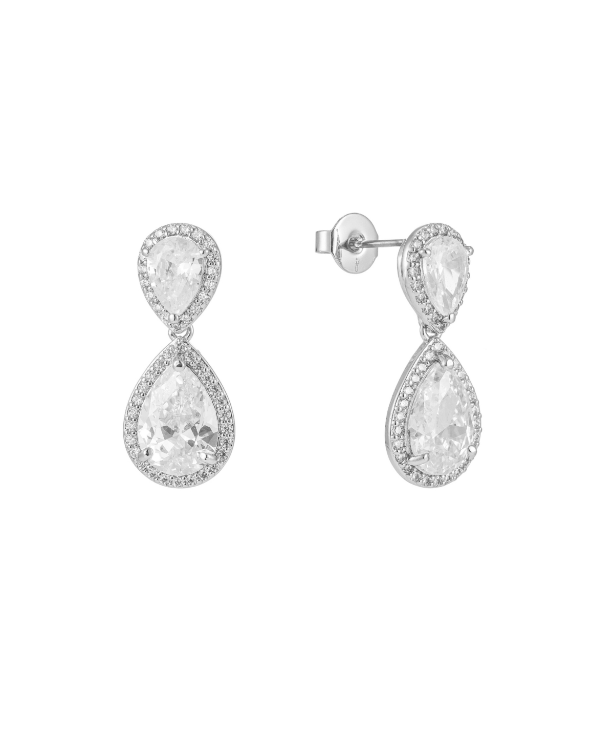 Click here for Crystal Drop Earrings - Silver prices