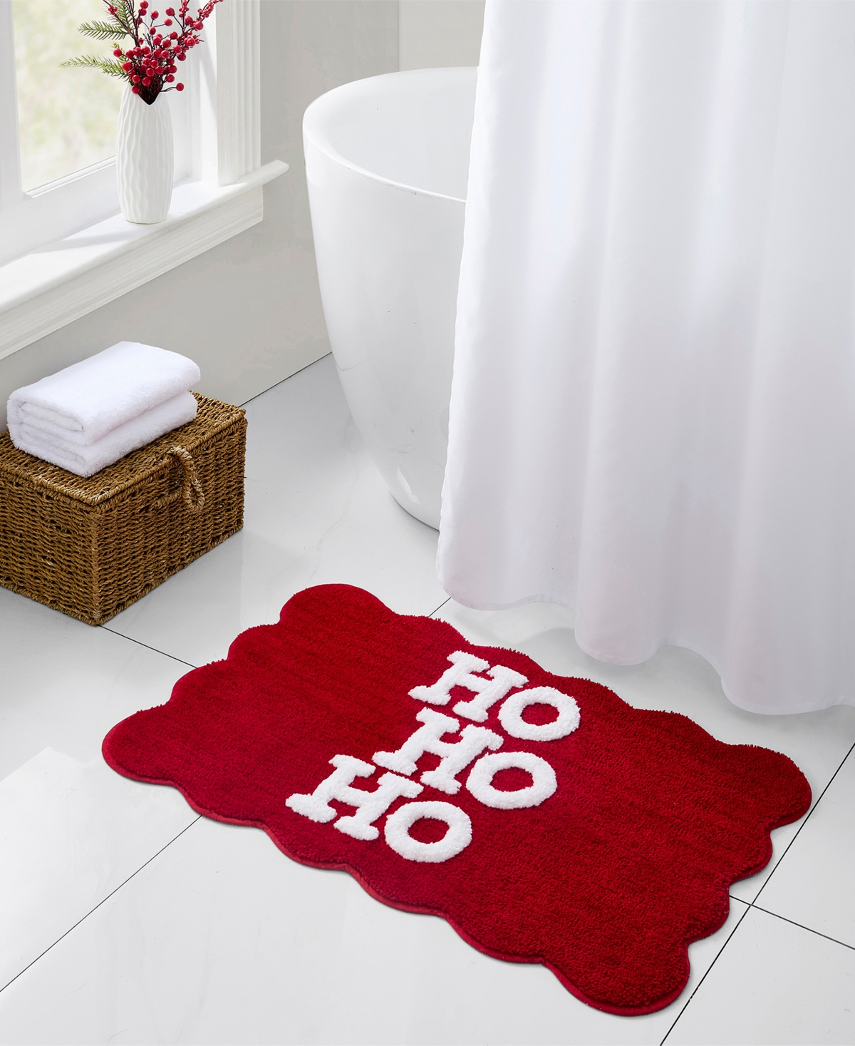 Click here for Hallmark Tufted Holiday Bath Rug  20 x 30 - Red prices