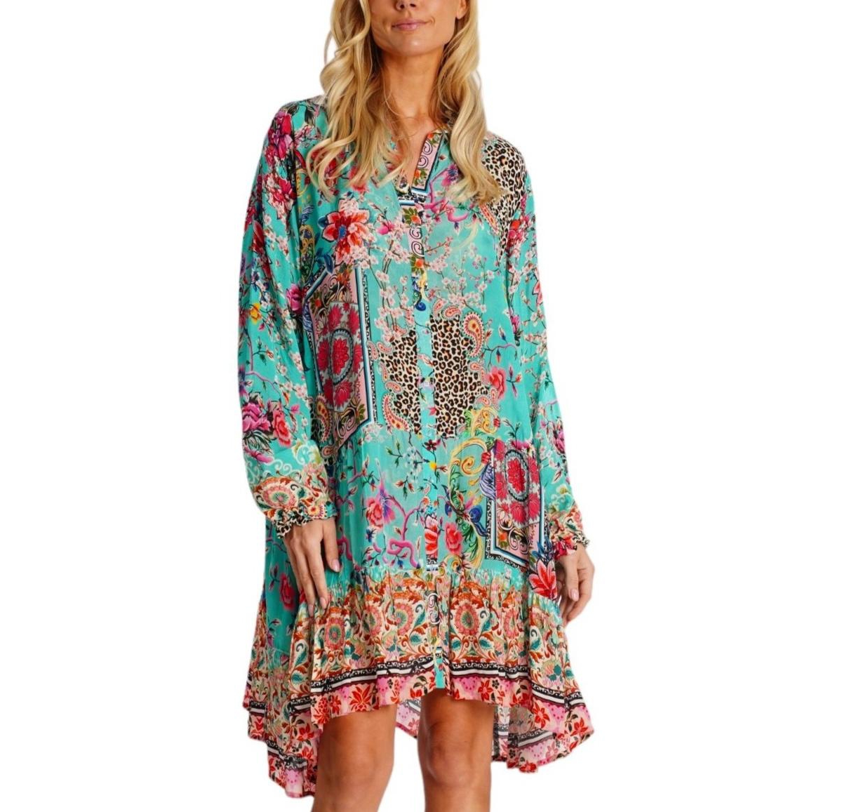 Click here for La Moda Clothing Womens Summer Dress with Collared... prices