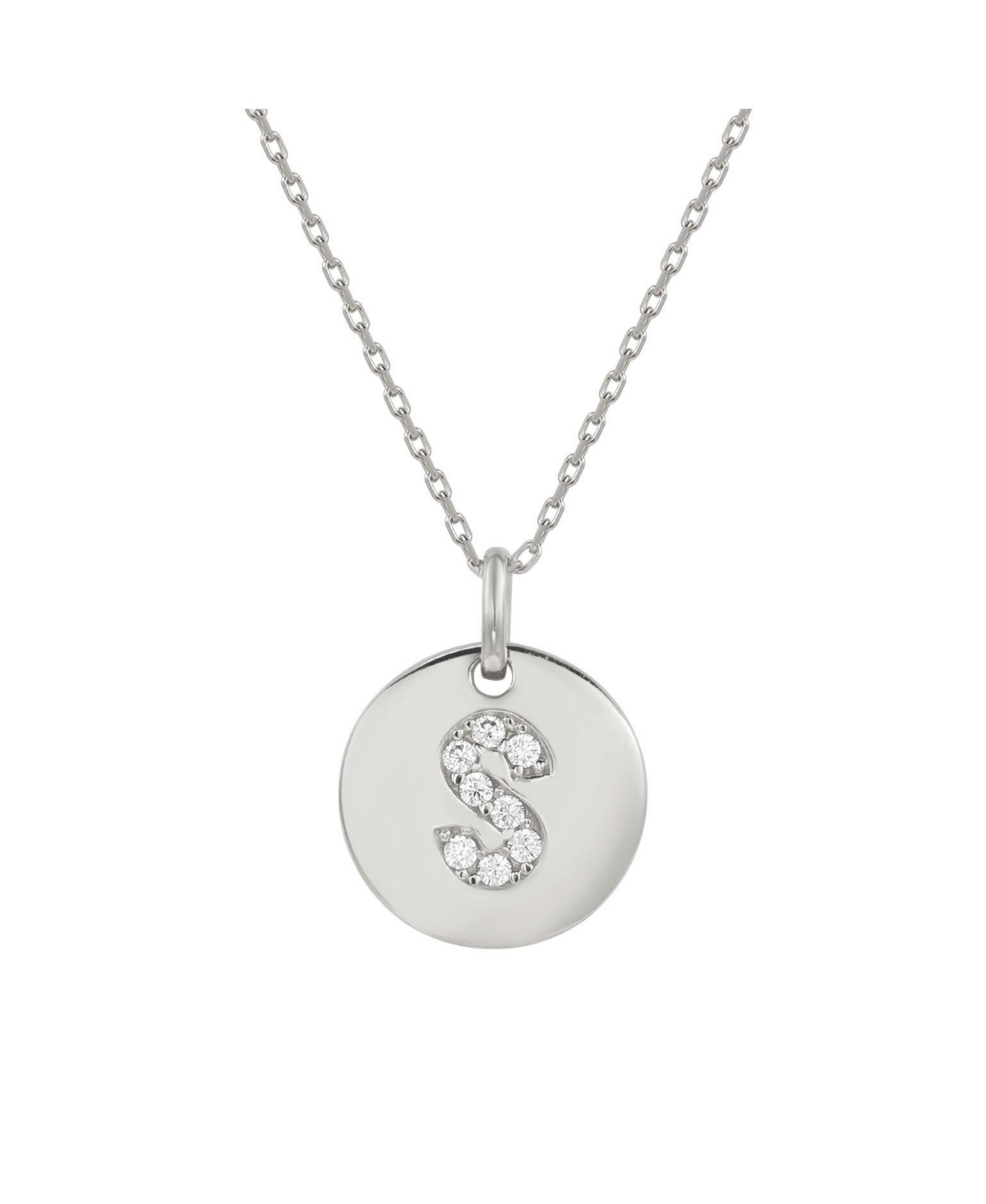Click here for Suzy Levian Sterling Silver Cubic Zirconia Letter... prices