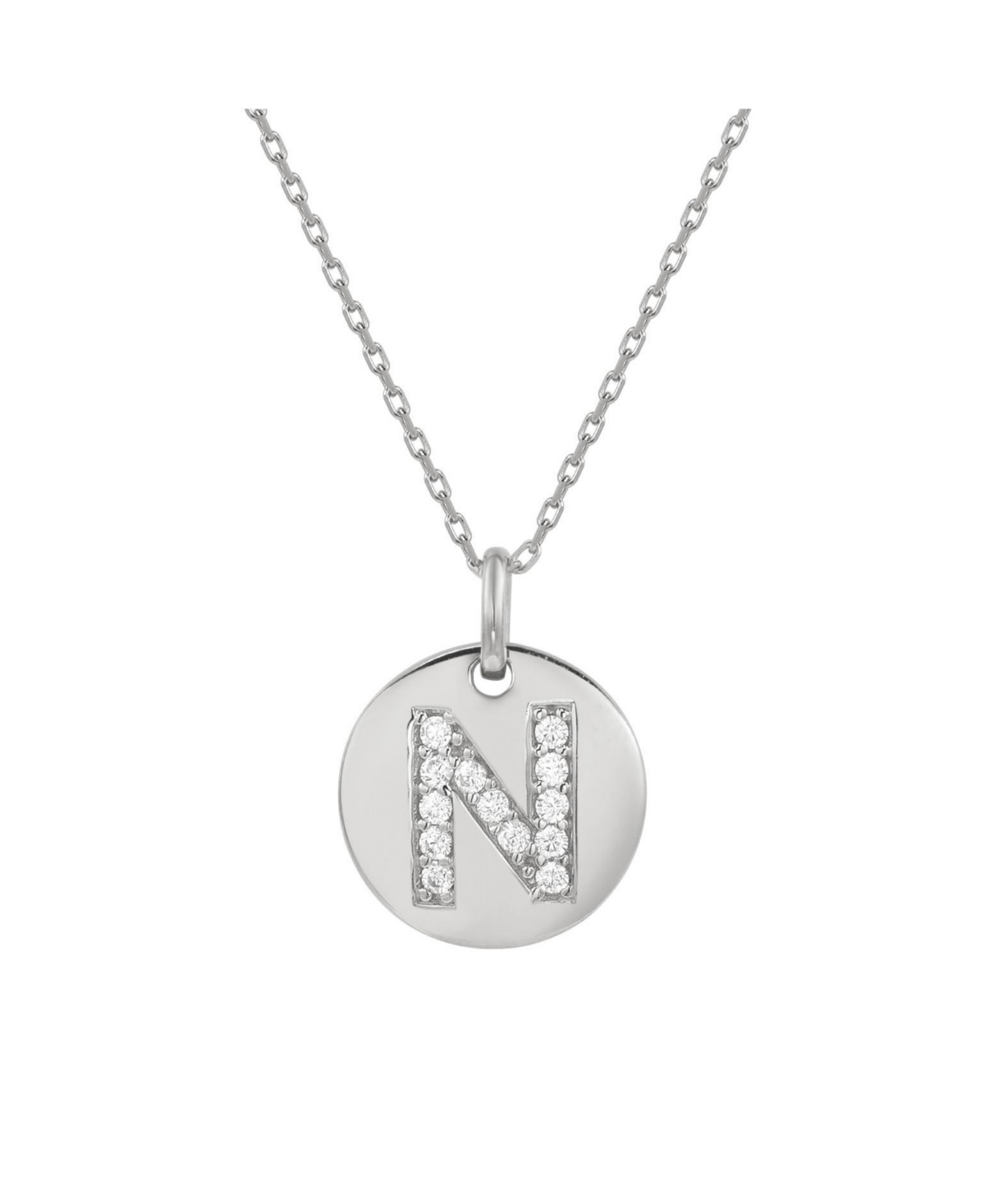 Click here for Suzy Levian Sterling Silver Cubic Zirconia Letter... prices
