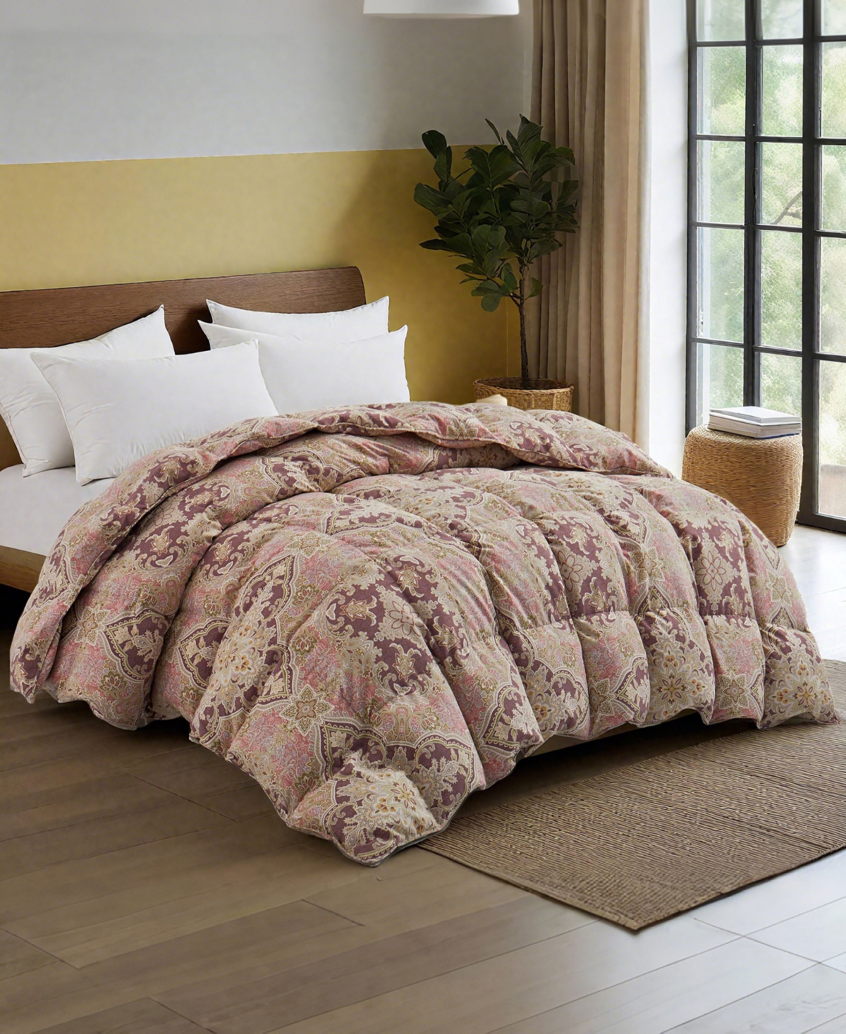 Click here for Unikome All Season White Goose Feather Fiber Comfo... prices