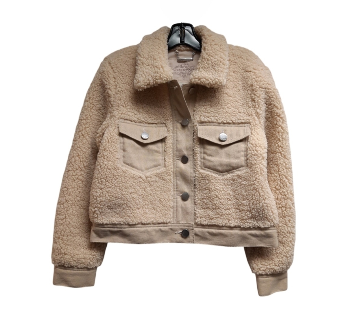 Click here for Jou Jou Girls 4-8 Center-Front Button Jacket - Bei... prices