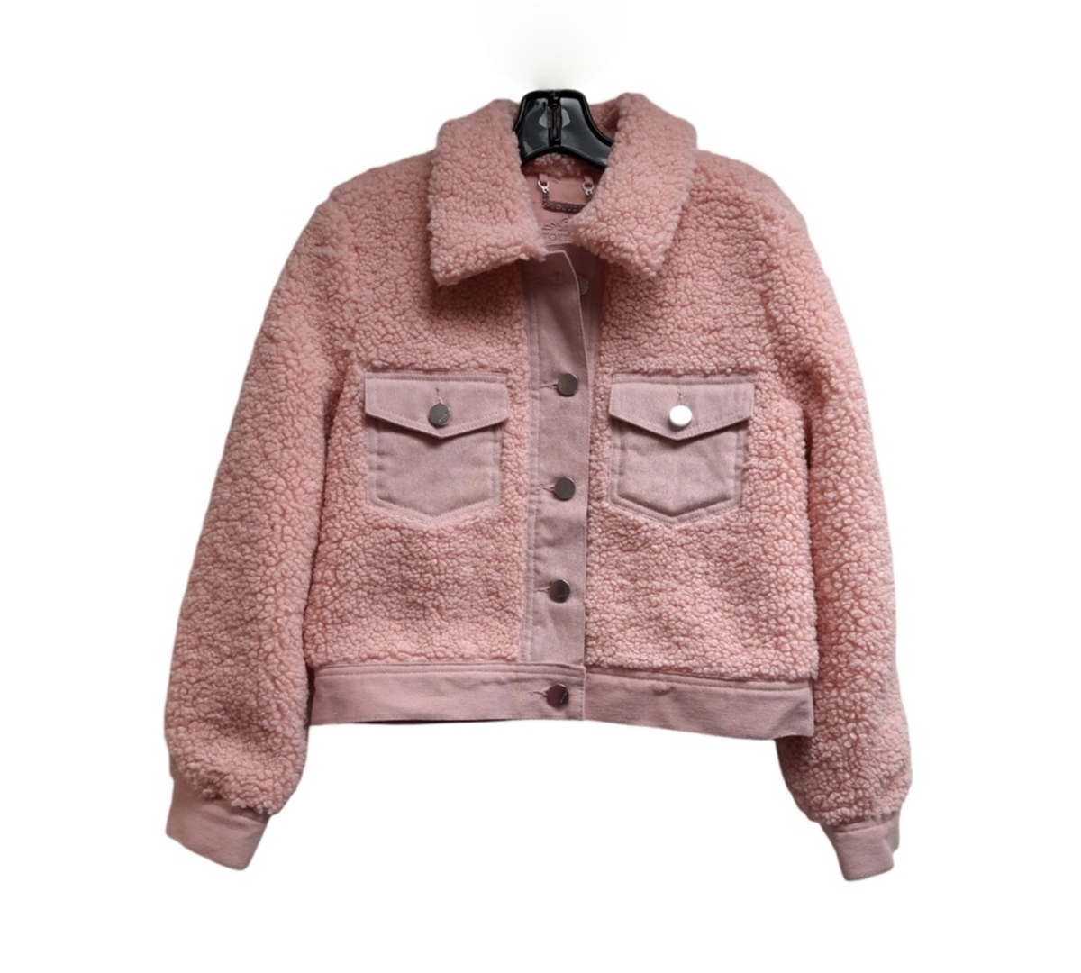 Click here for Jou Jou Girls 4-8 Center-Front Button Jacket - Lig... prices