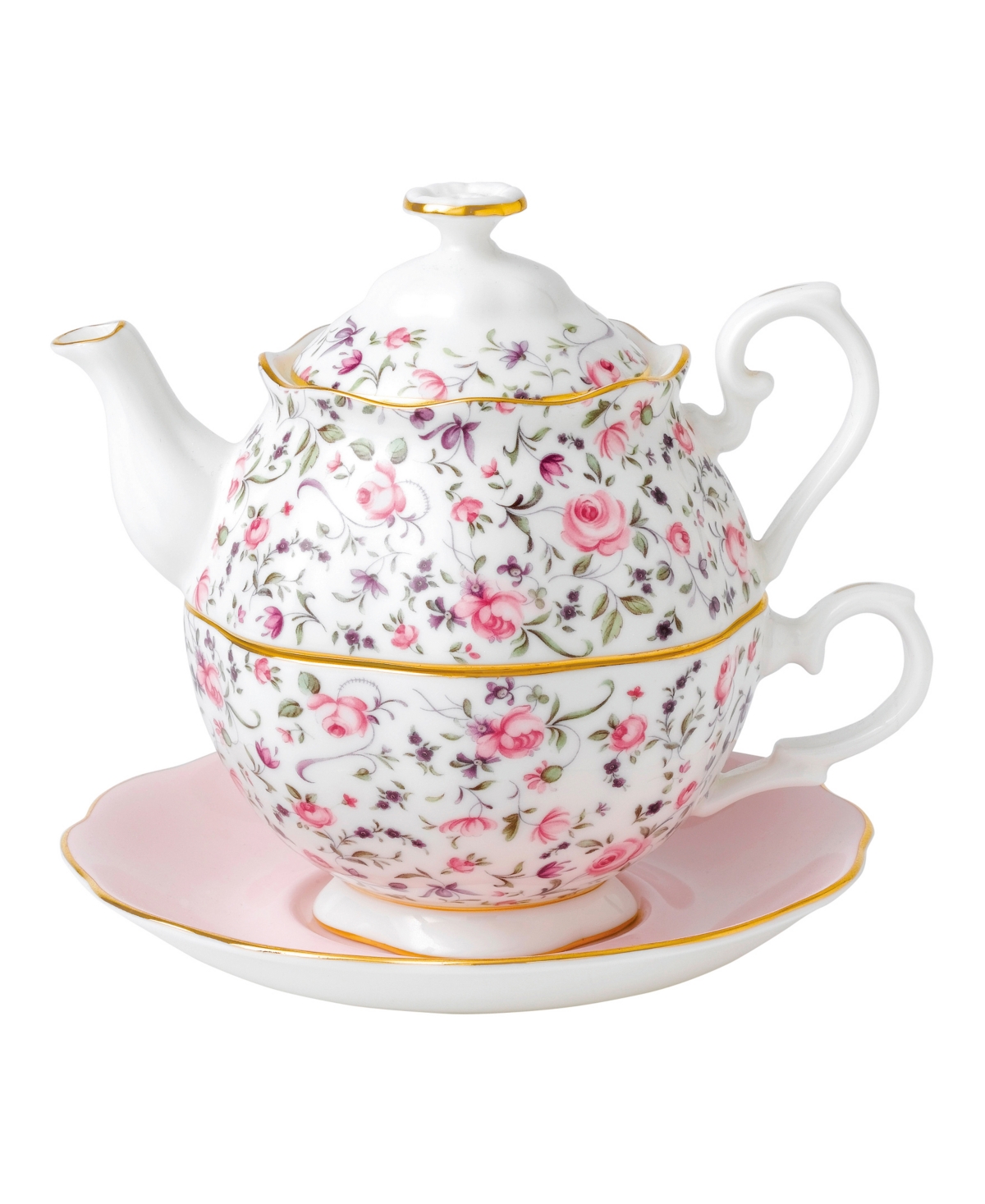 Royal Albert New Country Roses Tea For One - White