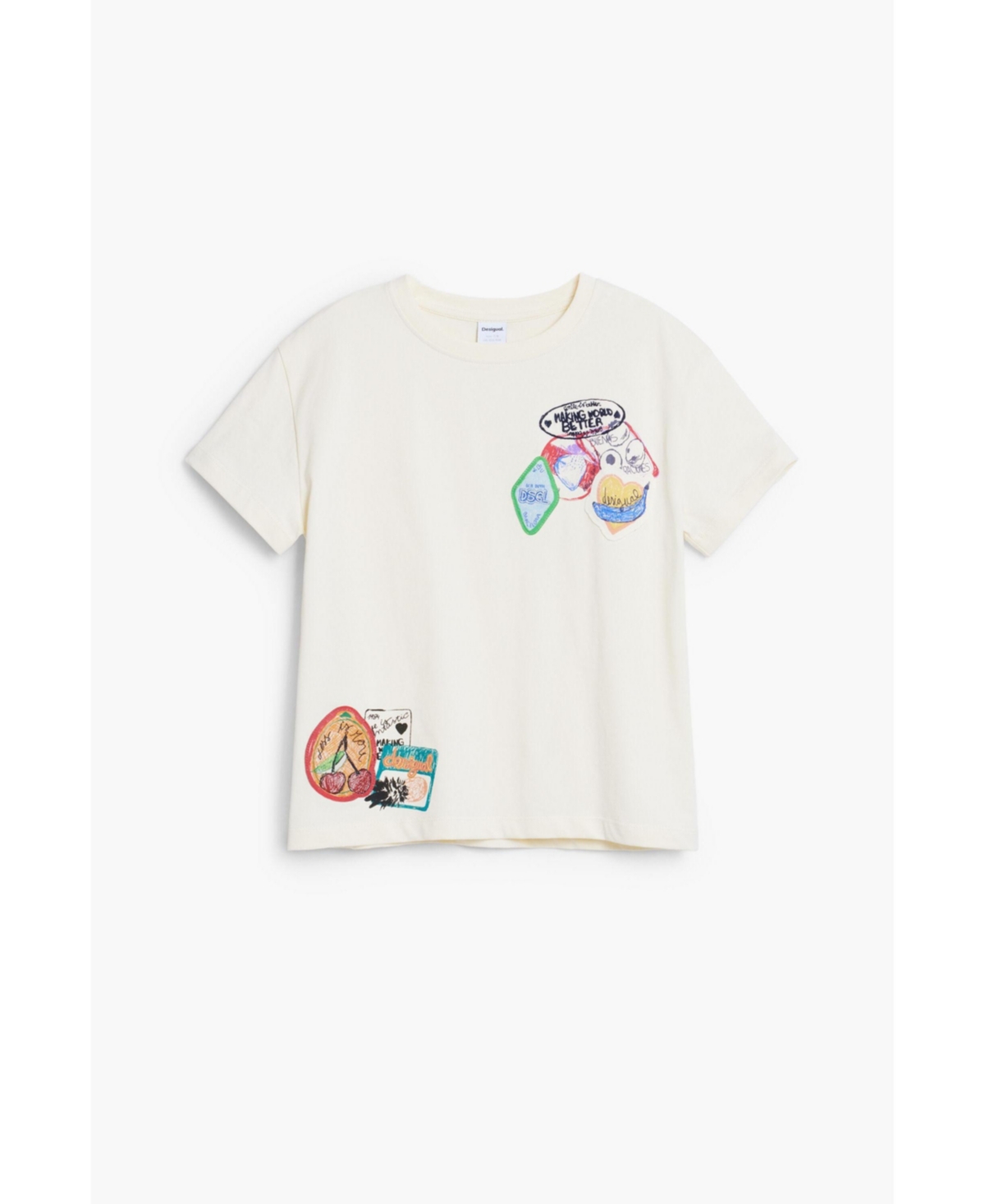 Click here for Desigual Boys Boyss T-shirt with embroidered patch... prices