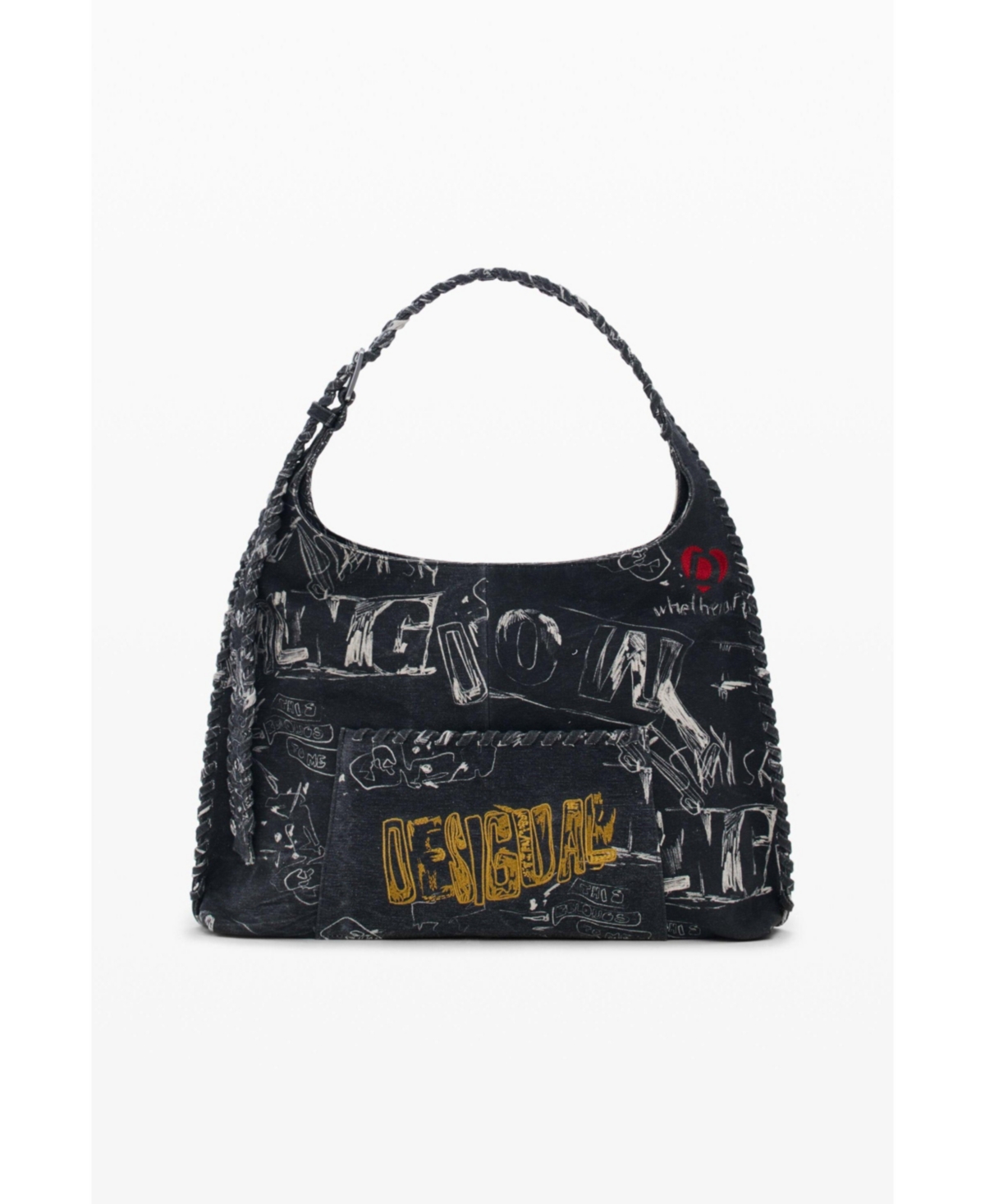 Click here for Desigual Womens Large arty bag - Black prices