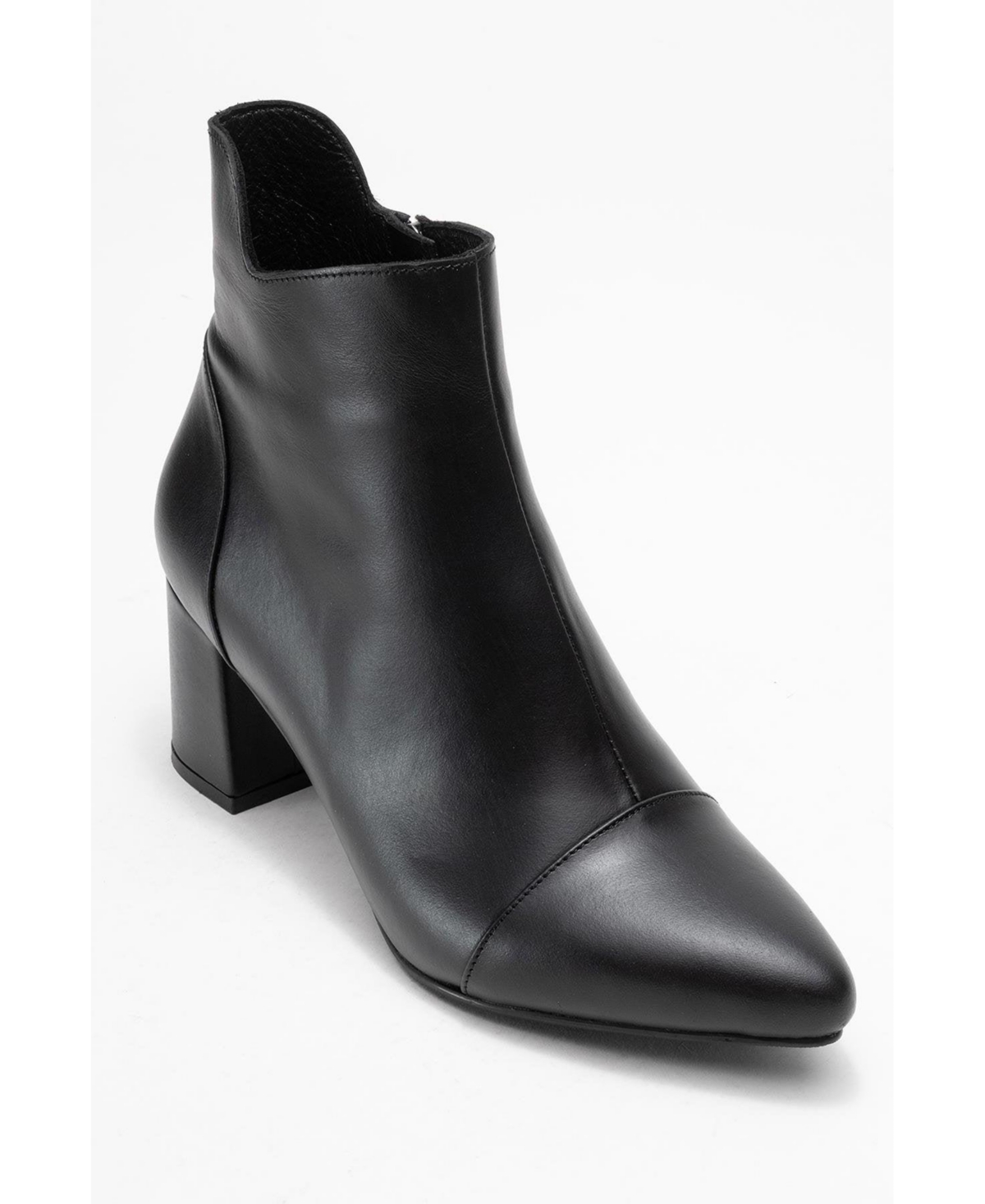 Click here for Forever & Always Shoes Gael Leather Block Heel Boo... prices