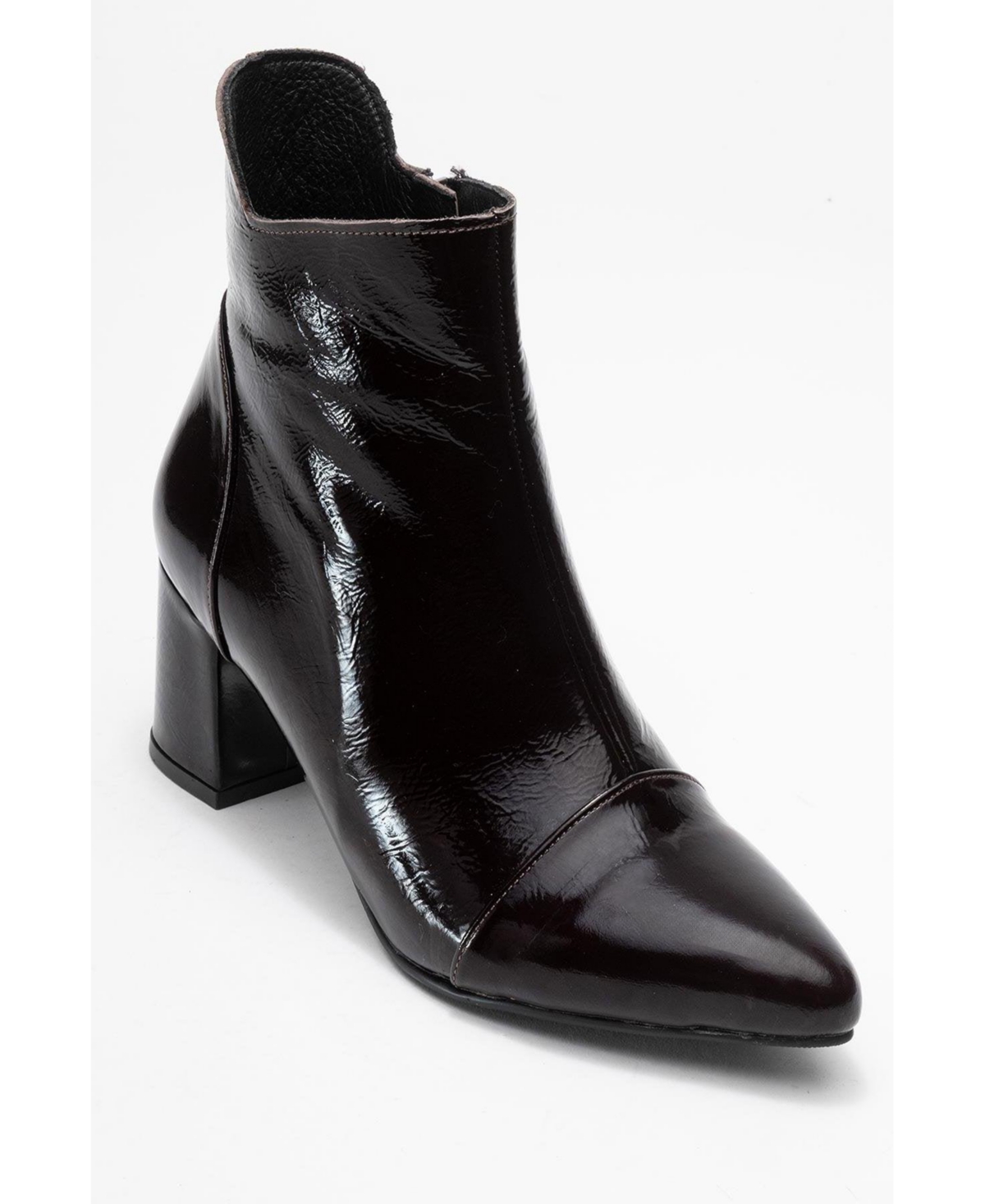 Click here for Forever & Always Shoes Gael Leather Block Heel Boo... prices
