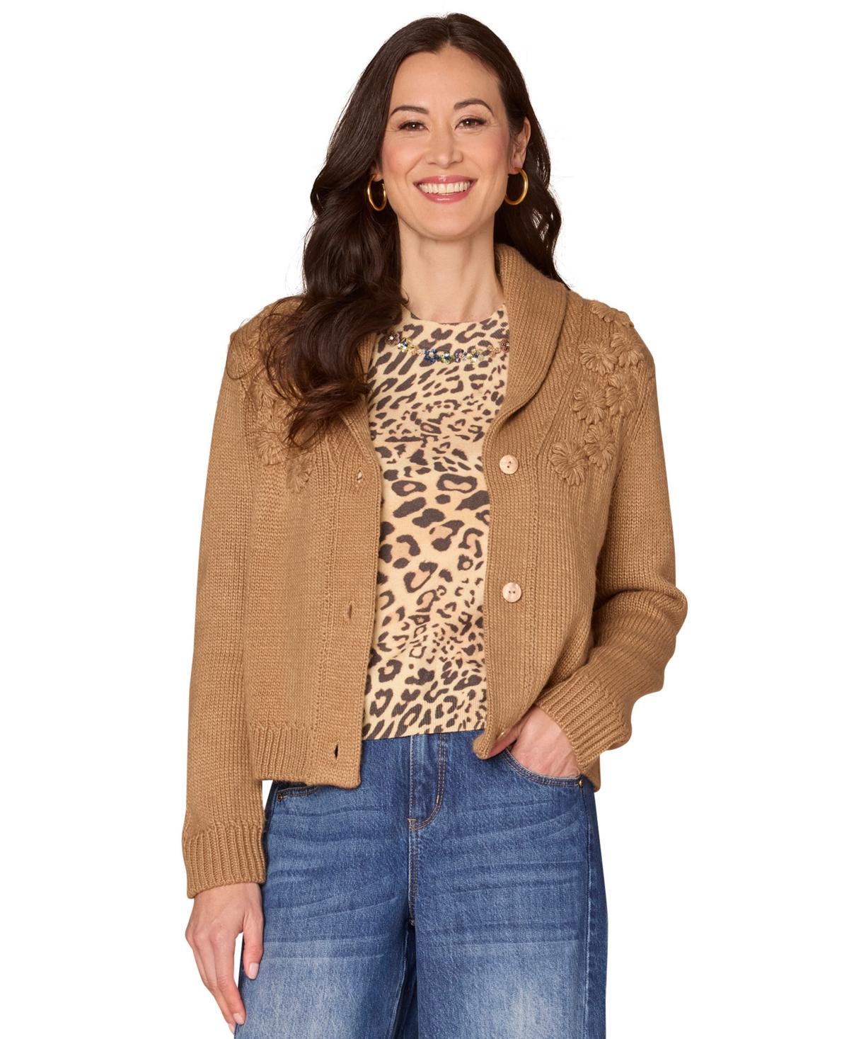 Click here for Democracy Womens Long Sleeve Shawl Collar Sweater... prices