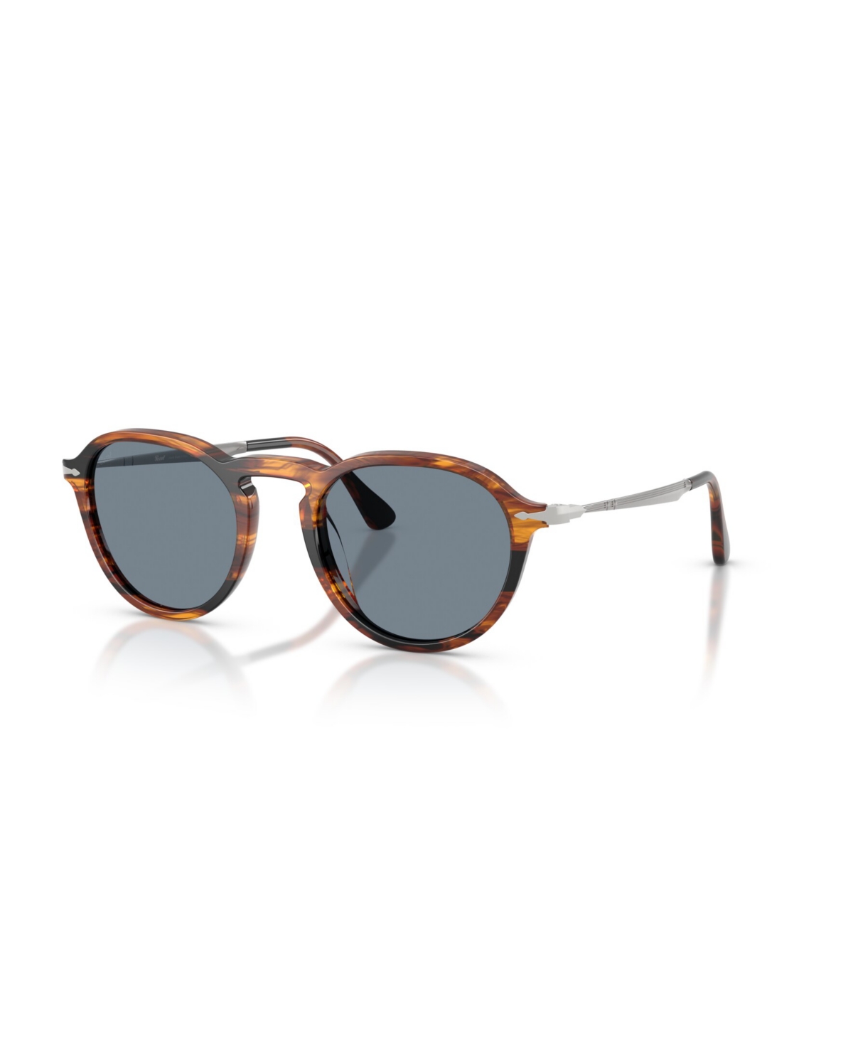 Click here for Persol Unisex Round Sunglasses  PO3383S - Striped... prices
