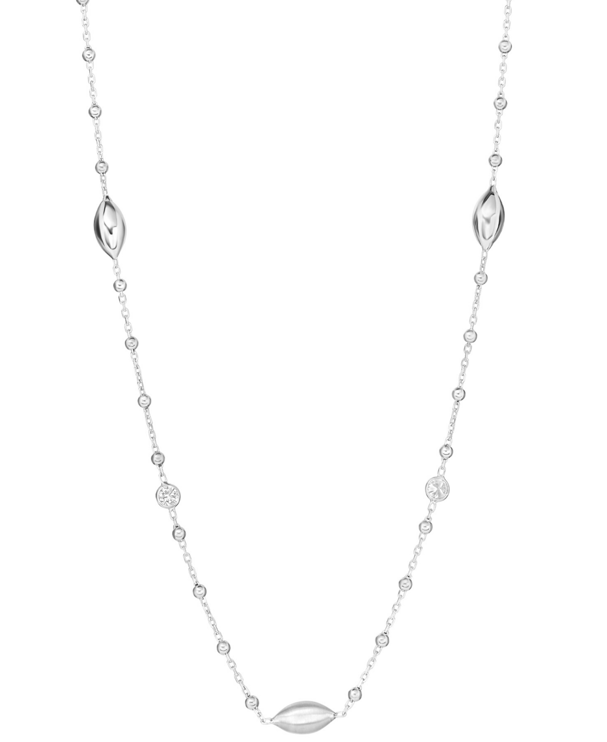 Click here for Macys Cubic Zirconia Beaded Necklace (0.40 ct. t.w... prices