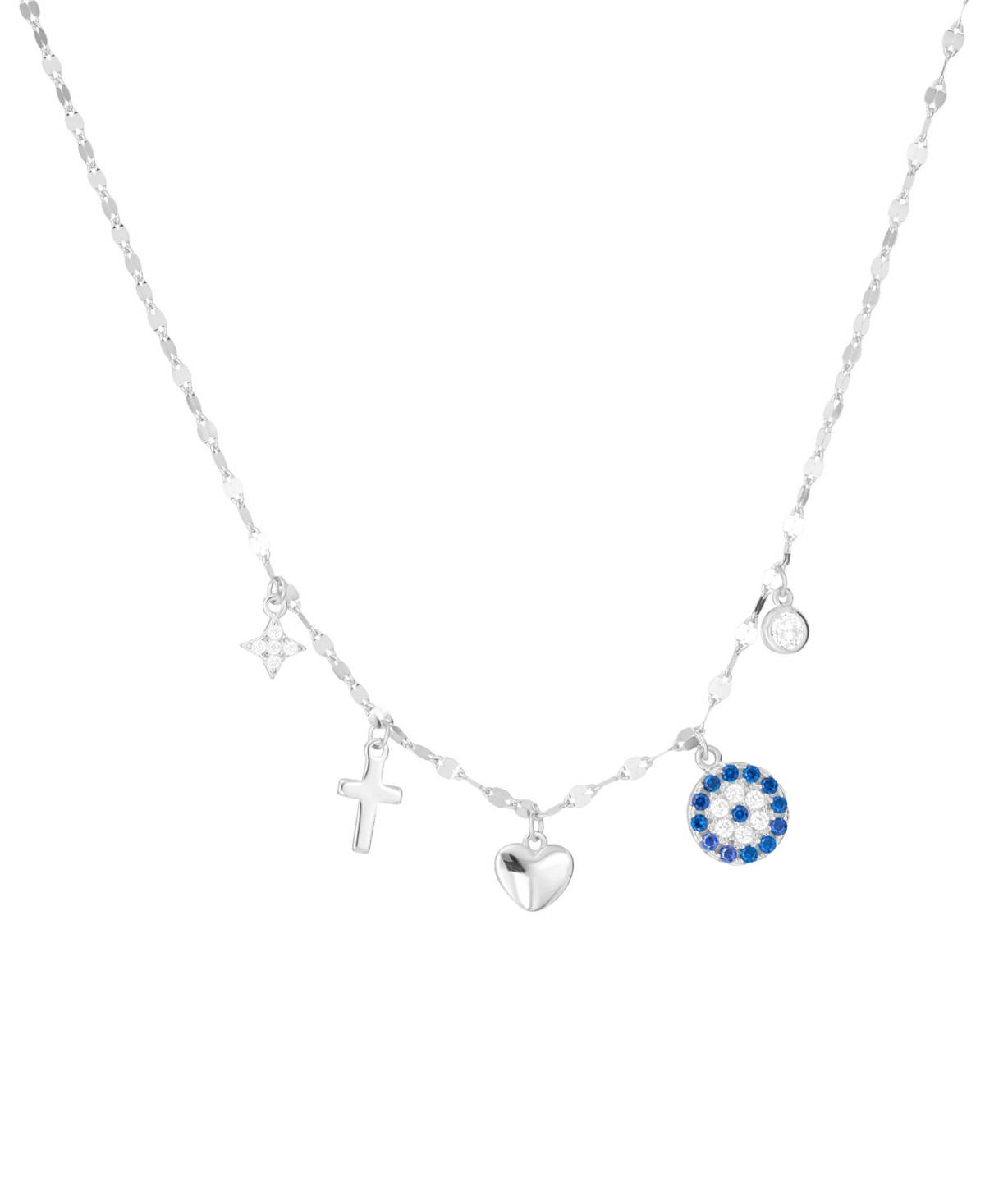 Click here for Macys Cubic Zirconia Charm Pendant Necklace (0.31... prices