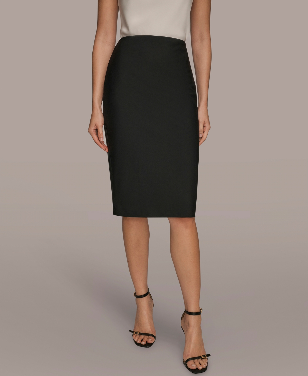 Click here for Donna Karan New York Womens Pencil Midi Skirt - Bl... prices