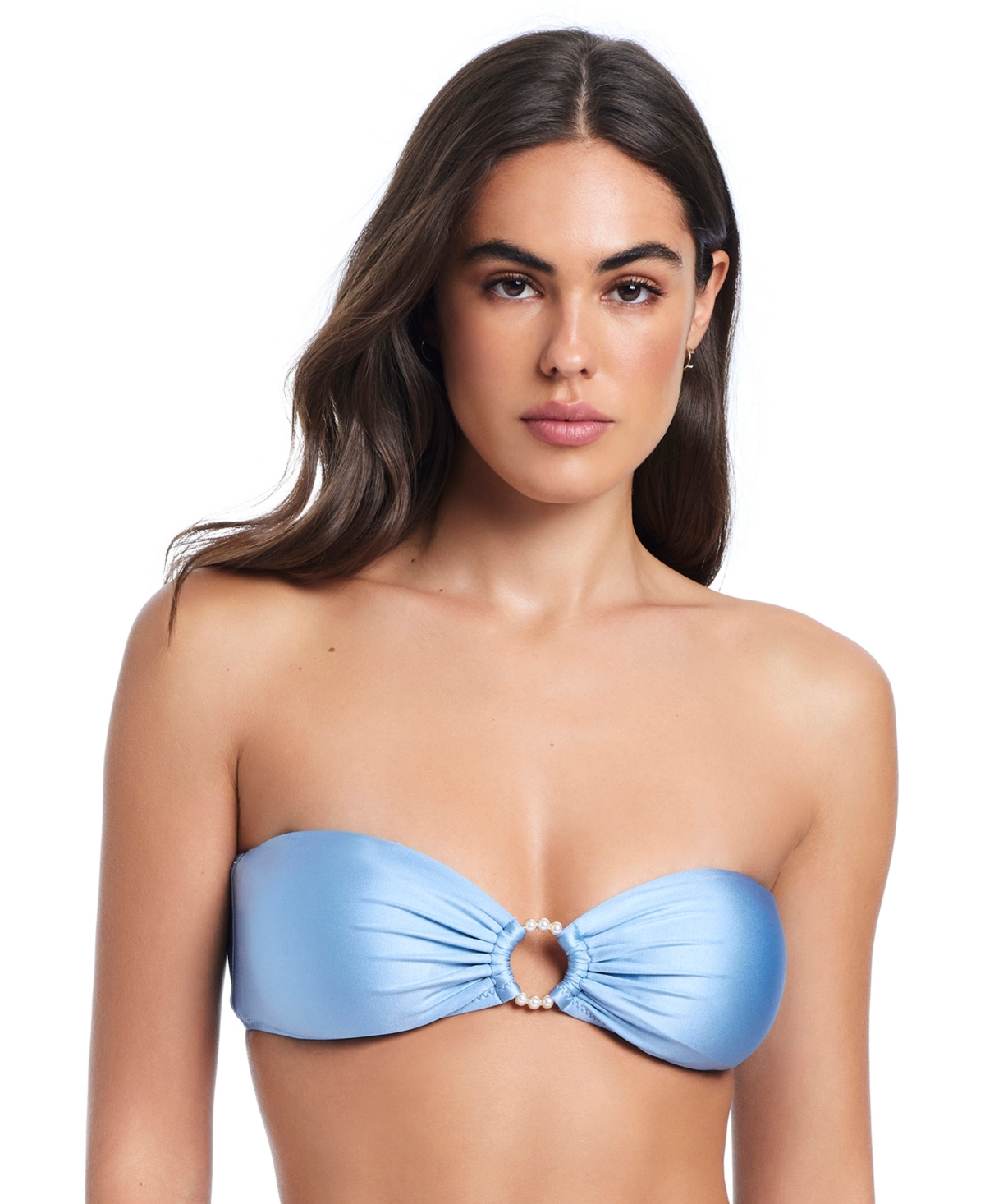Click here for Red Carter Pearls Of Wisdom O-Ring Bandeau Top - S... prices
