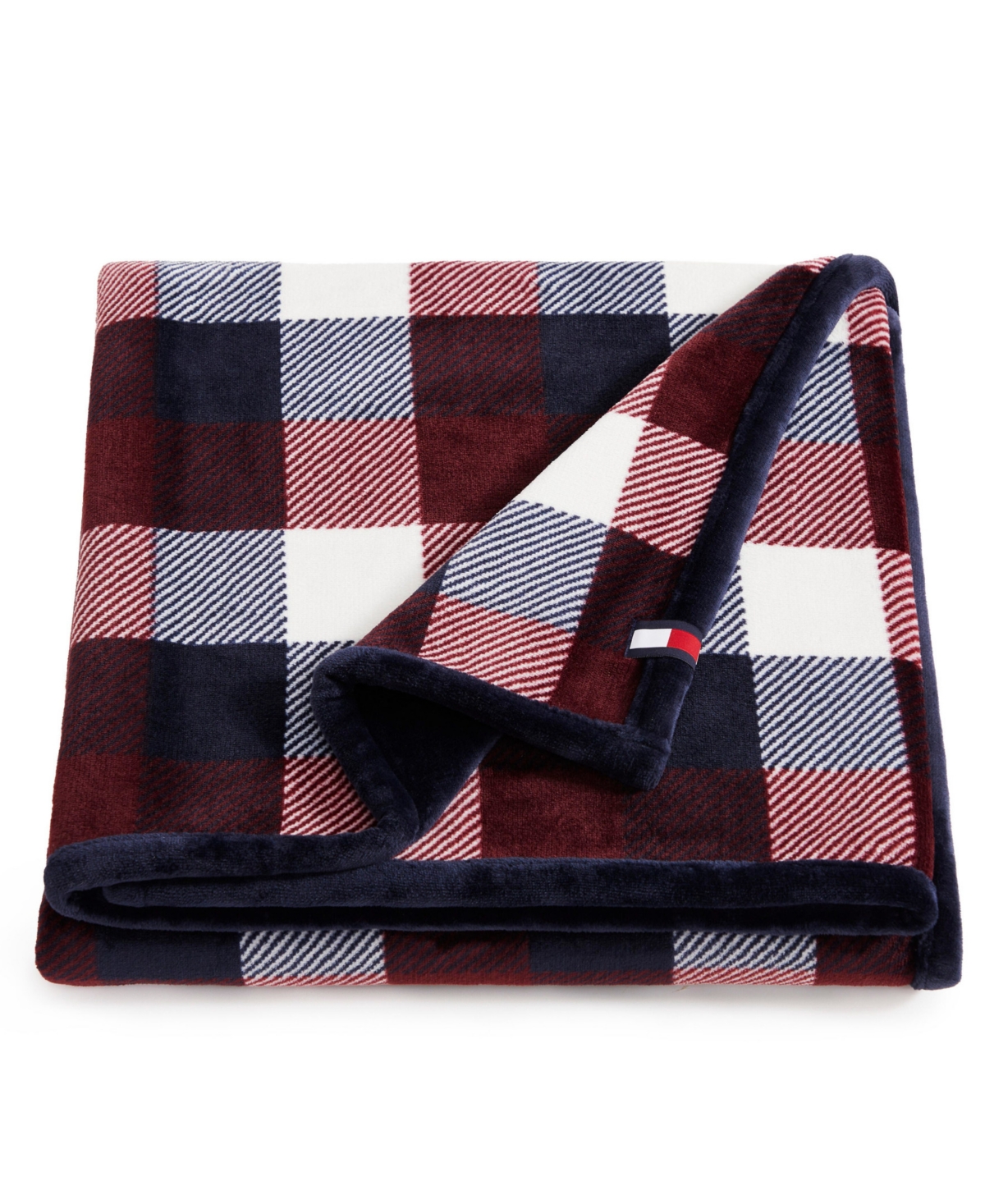 Click here for Tommy Hilfiger Printed Plush Plaid Throw Blanket... prices