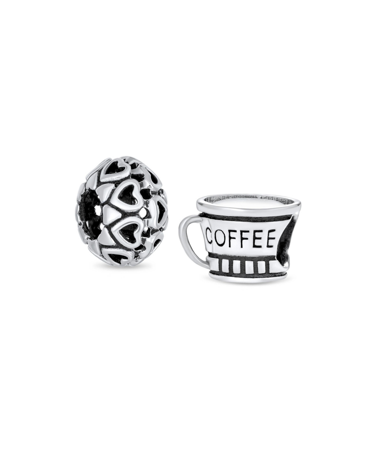 Click here for Bling Jewelry Set of 2 Latte Coffee & Open Filigre... prices