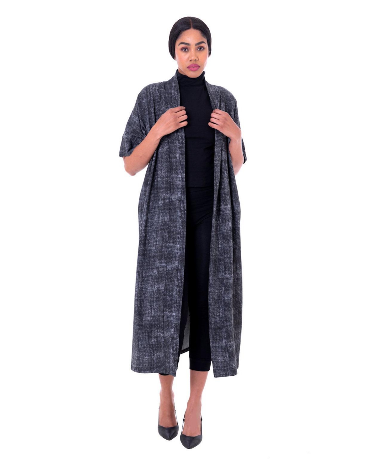 Click here for Dai Moda Womens Etc Print Open Duster - Etc print prices