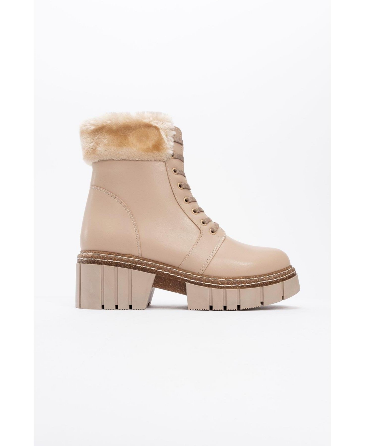 Click here for Prologue Shoes Jayla Fur Boot (Women) - Beige faux... prices