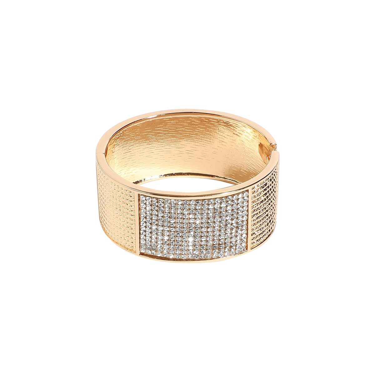 Click here for Embellished Cluster Cuff Bracelet - Silver prices