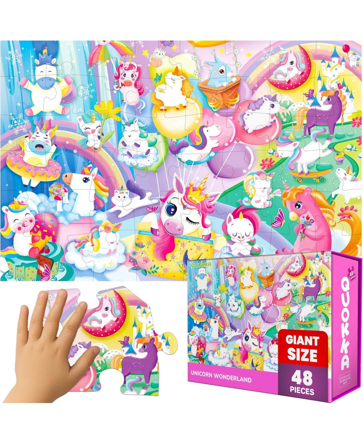 Click here for Quokka 2x3 Ft Giant Floor Puzzles for Kids 4-6 - U... prices