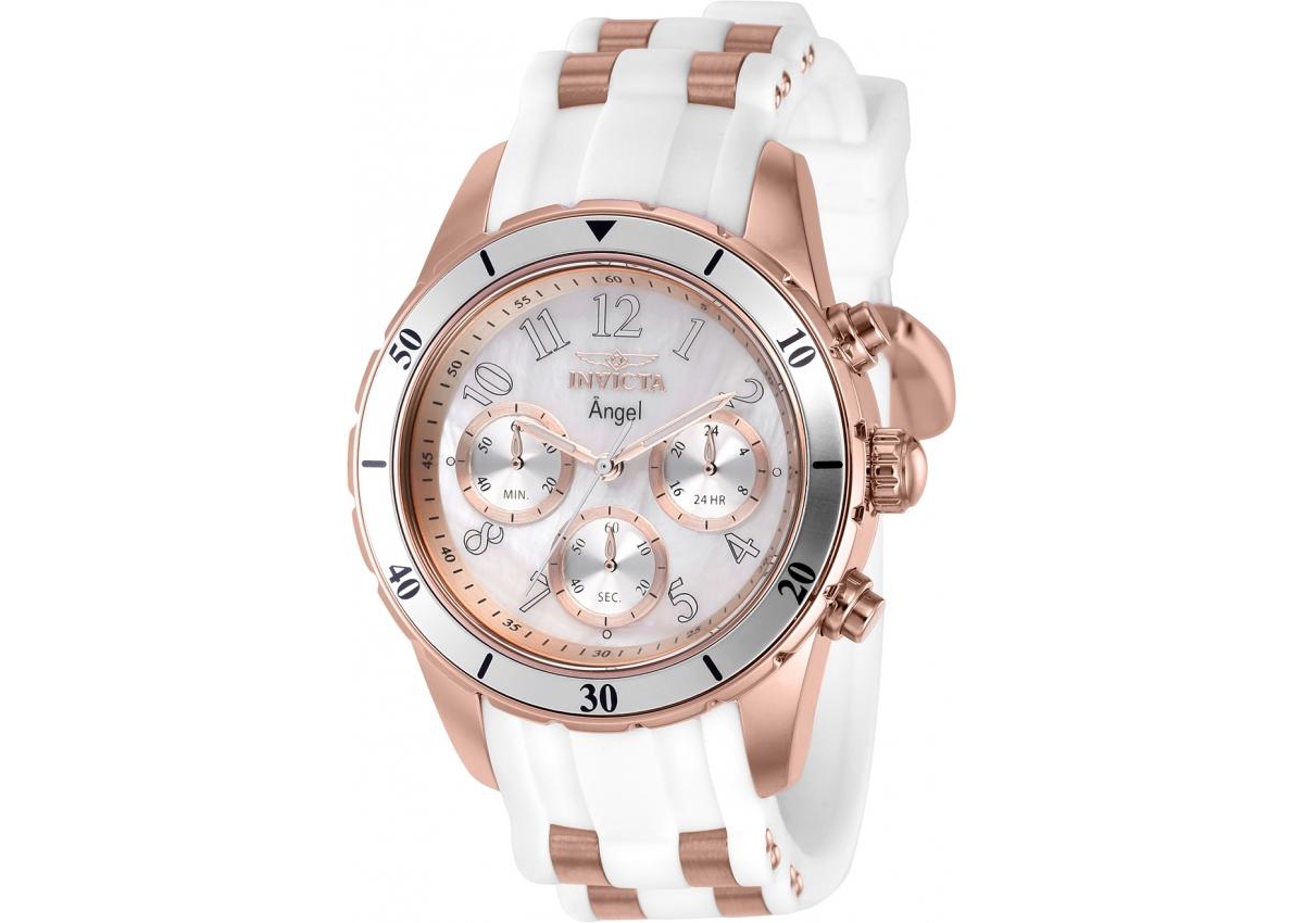 Click here for Invicta Womens 38755 Angel Quartz Chronograph Whit... prices