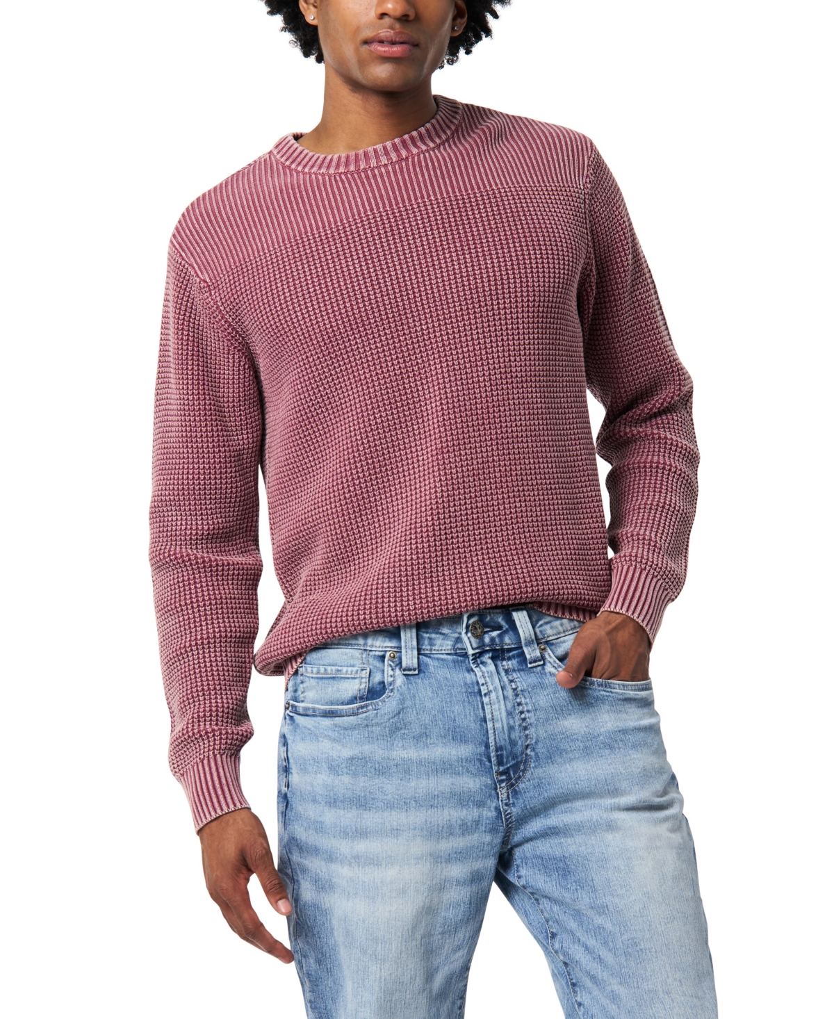 Click here for Buffalo David Bitton Mens Washy Textured Knit Crew... prices