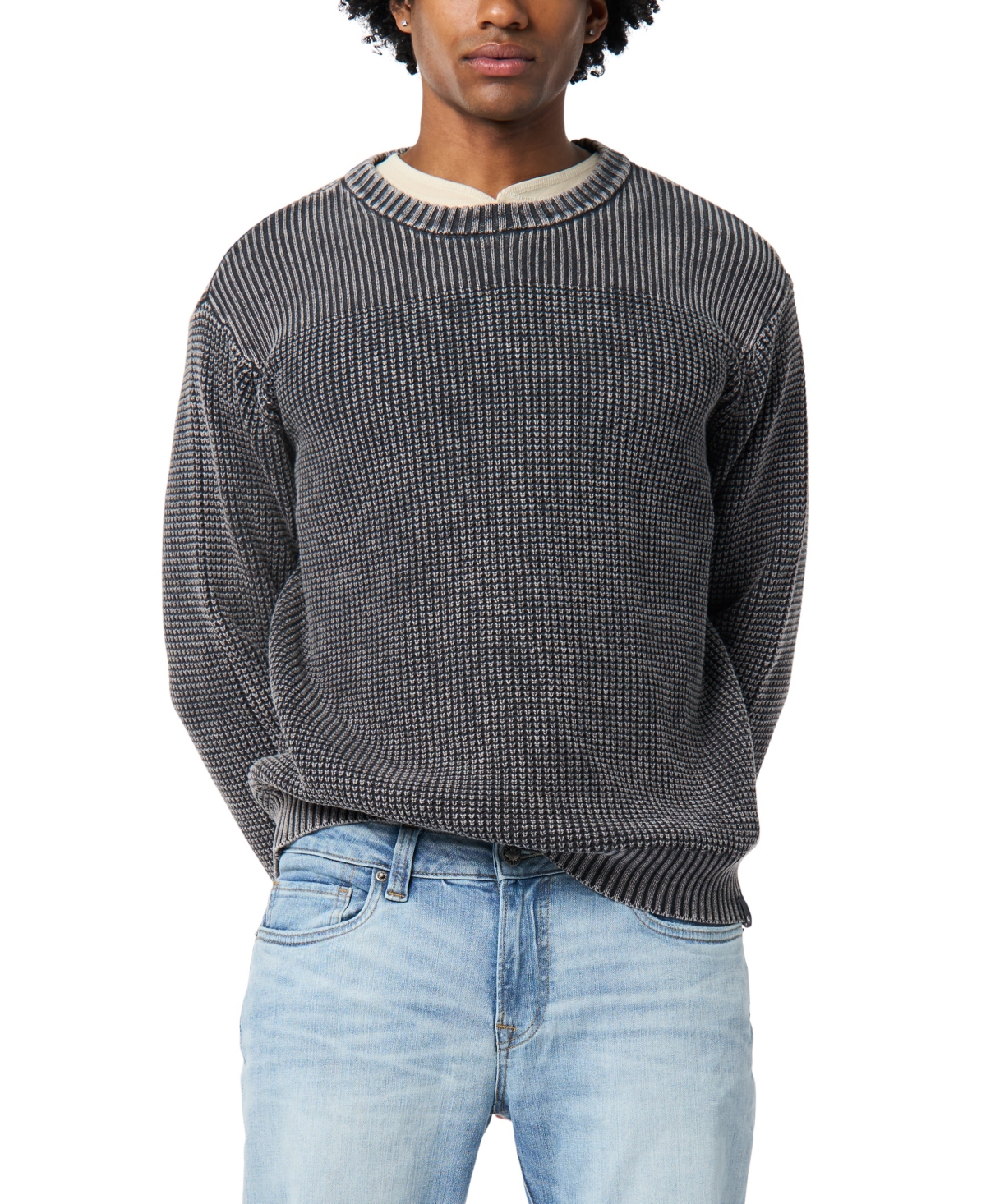 Click here for Buffalo David Bitton Mens Washy Textured Knit Crew... prices