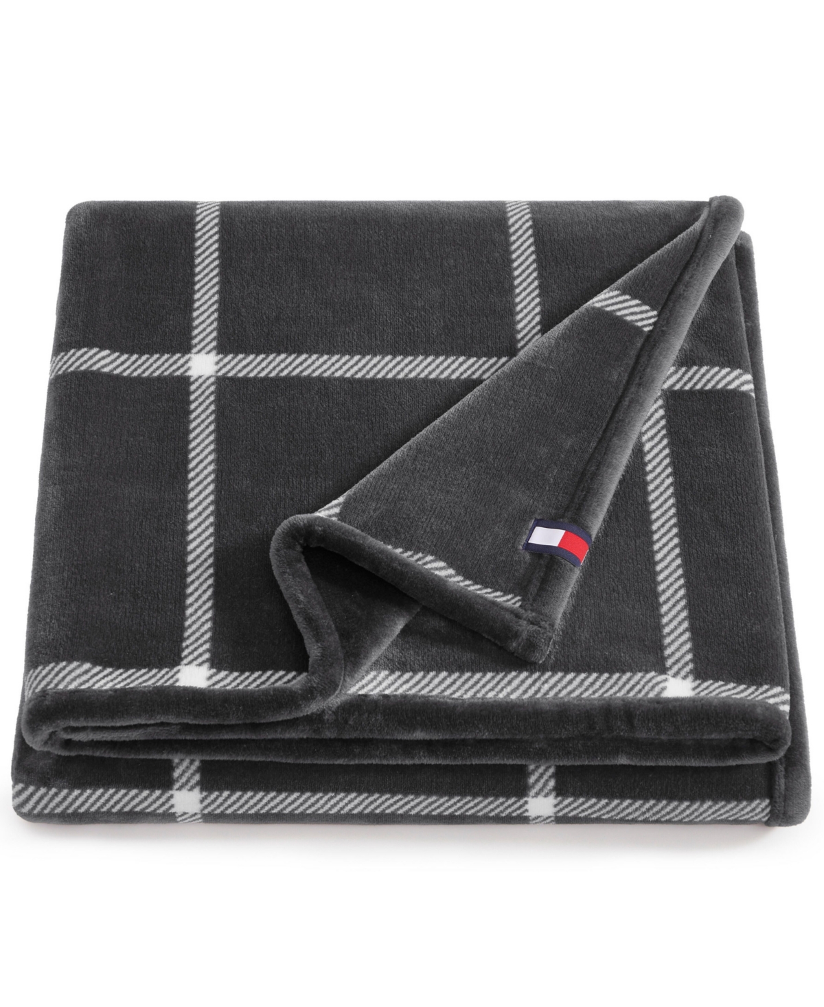 Click here for Tommy Hilfiger Printed Plush Plaid Throw Blanket... prices