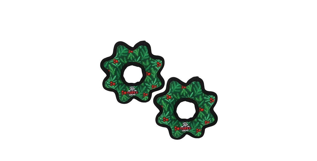 Click here for Tuffy Holiday Medium Gear Ring Wreath 2 Pack  Dura... prices