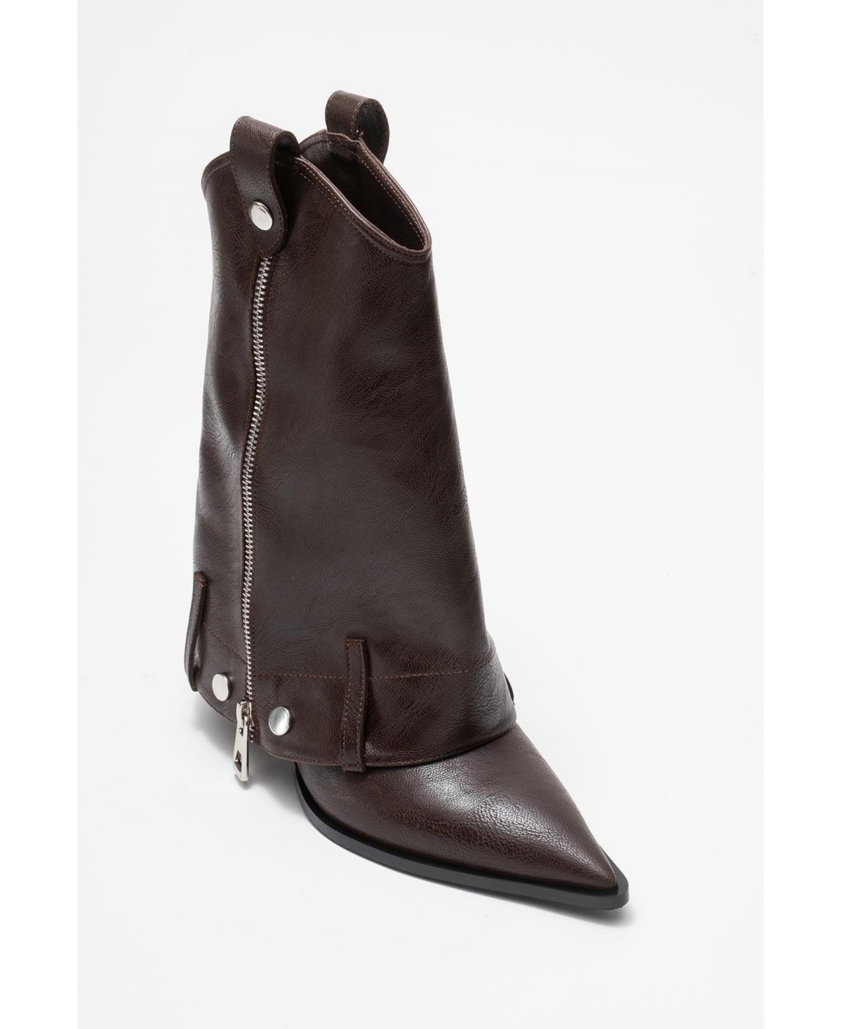Click here for Prologue Shoes Lola Zip Pointed Toe Heel Boot (Wom... prices