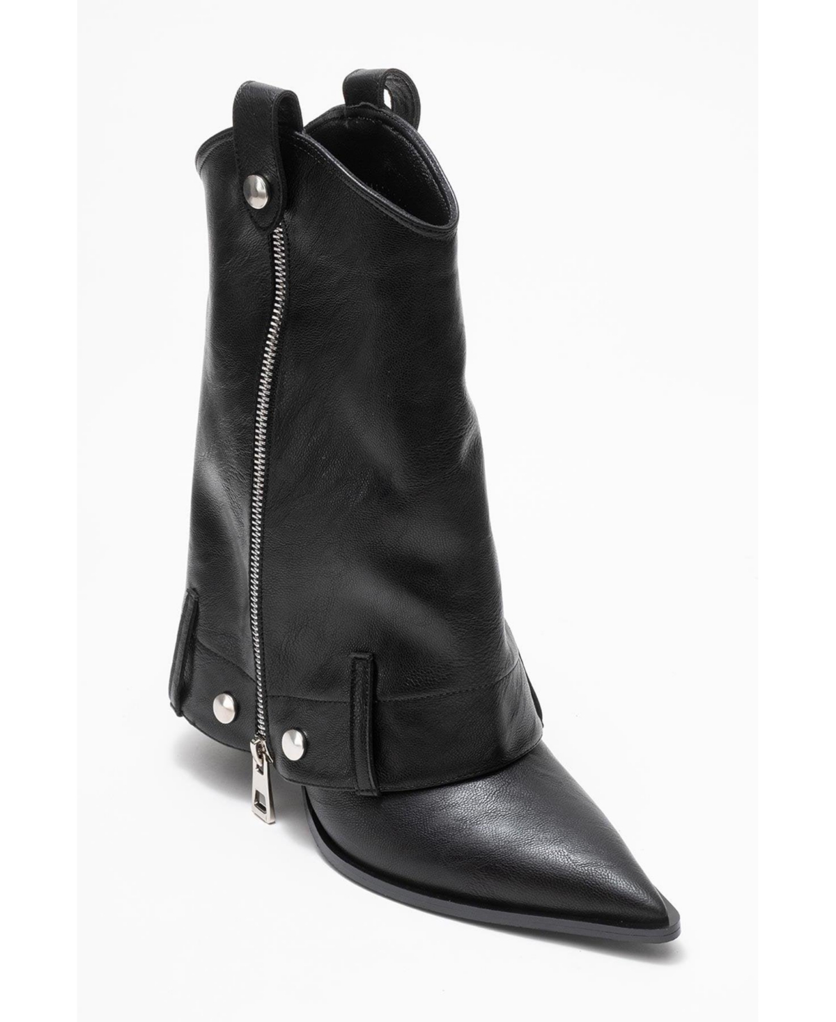 Click here for Prologue Shoes Lola Zip Pointed Toe Heel Boot (Wom... prices