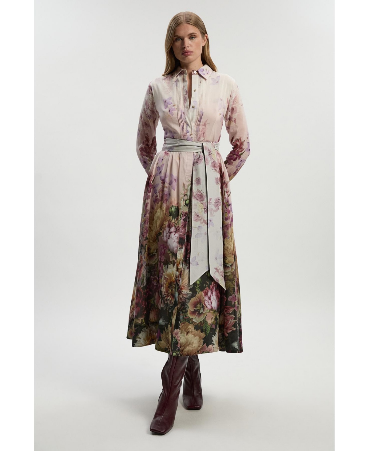 Click here for Karen Millen Womens Floral Long Sleeve Woven Maxi... prices